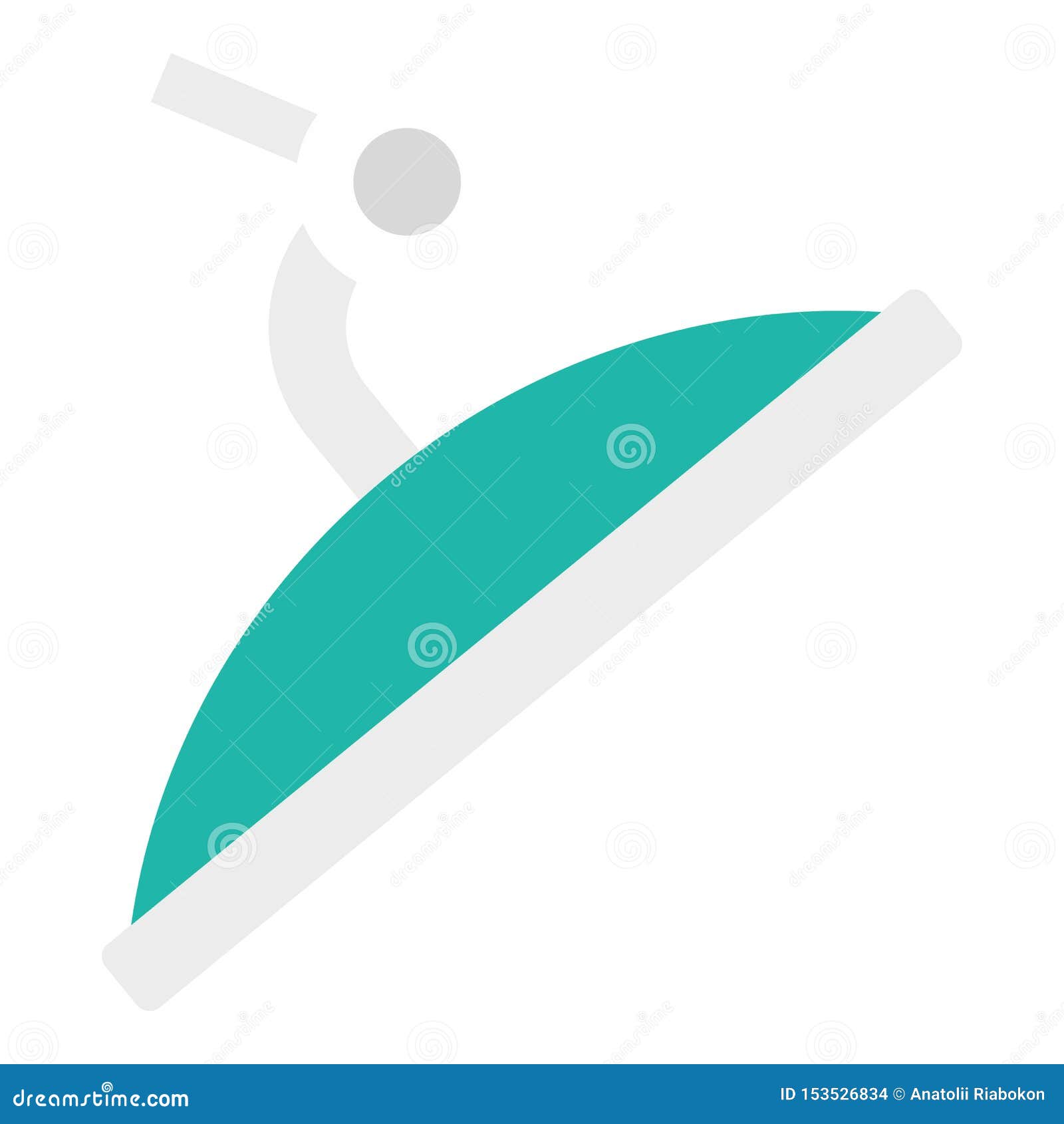 Surgery Lamp Icon, Flat Style Stock Vector - Illustration of light ...