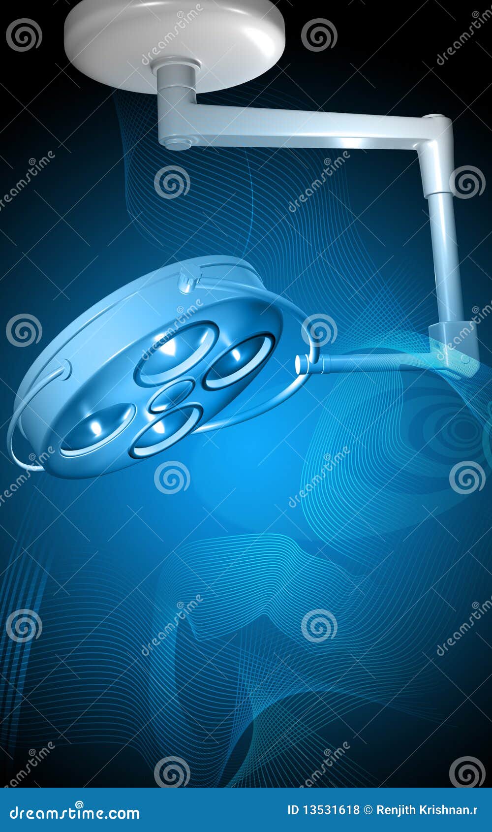 Surgery light stock illustration. Illustration of medical - 13531618