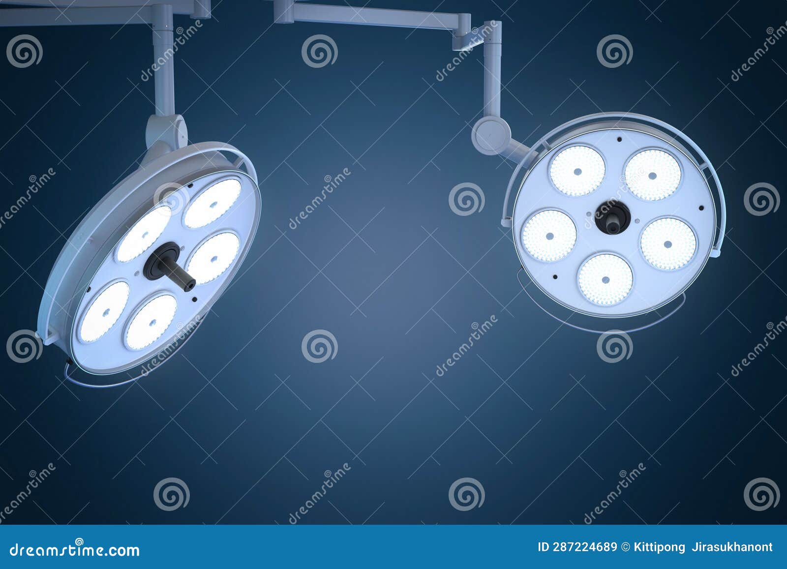 Surgery Lights or Medical Lamps Stock Illustration - Illustration of ...