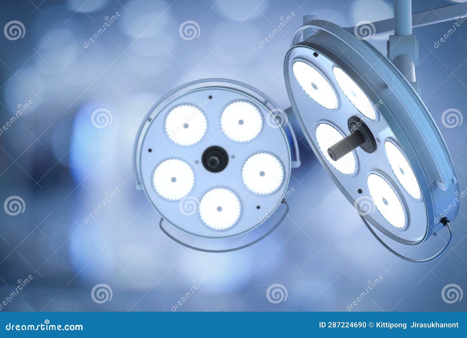 Surgery Lights or Medical Lamps Stock Illustration - Illustration of ...