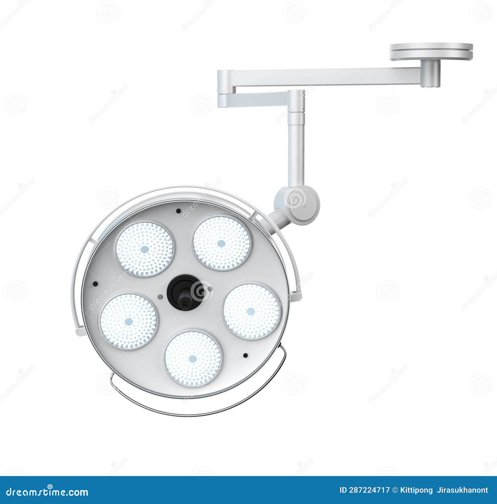 Surgery Lights or Medical Lamps Isolated on White Stock Illustration ...