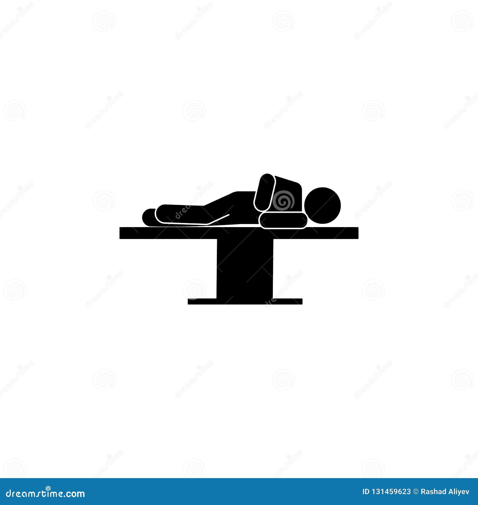 Surgery, Lying Sideway Icon. Element of Patient Position Icon for ...