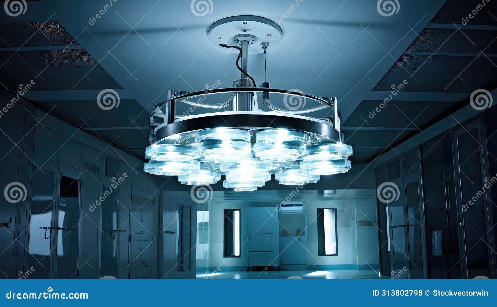 Surgery Operating Room Light Stock Illustration - Illustration of ...