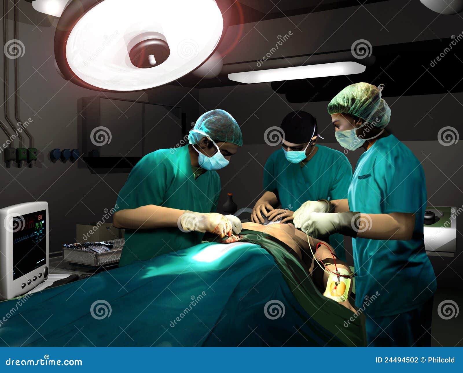 Surgery operation stock illustration. Illustration of light - 24494502