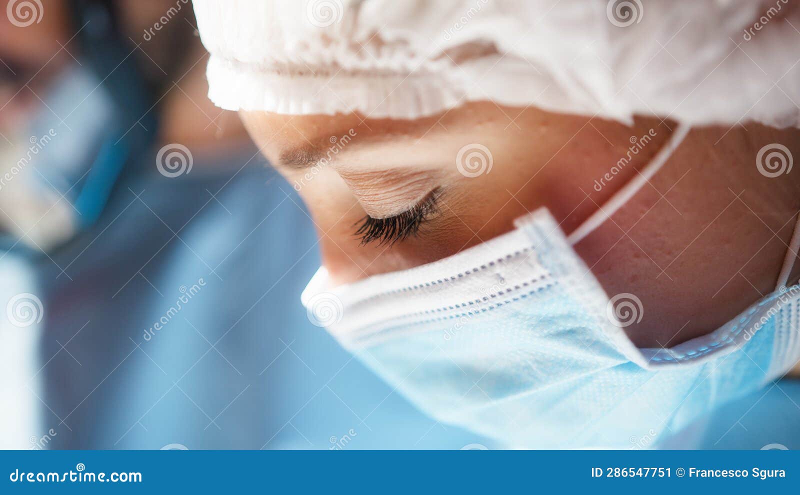 Surgery during a red alert stock image. Image of doctor - 286547751