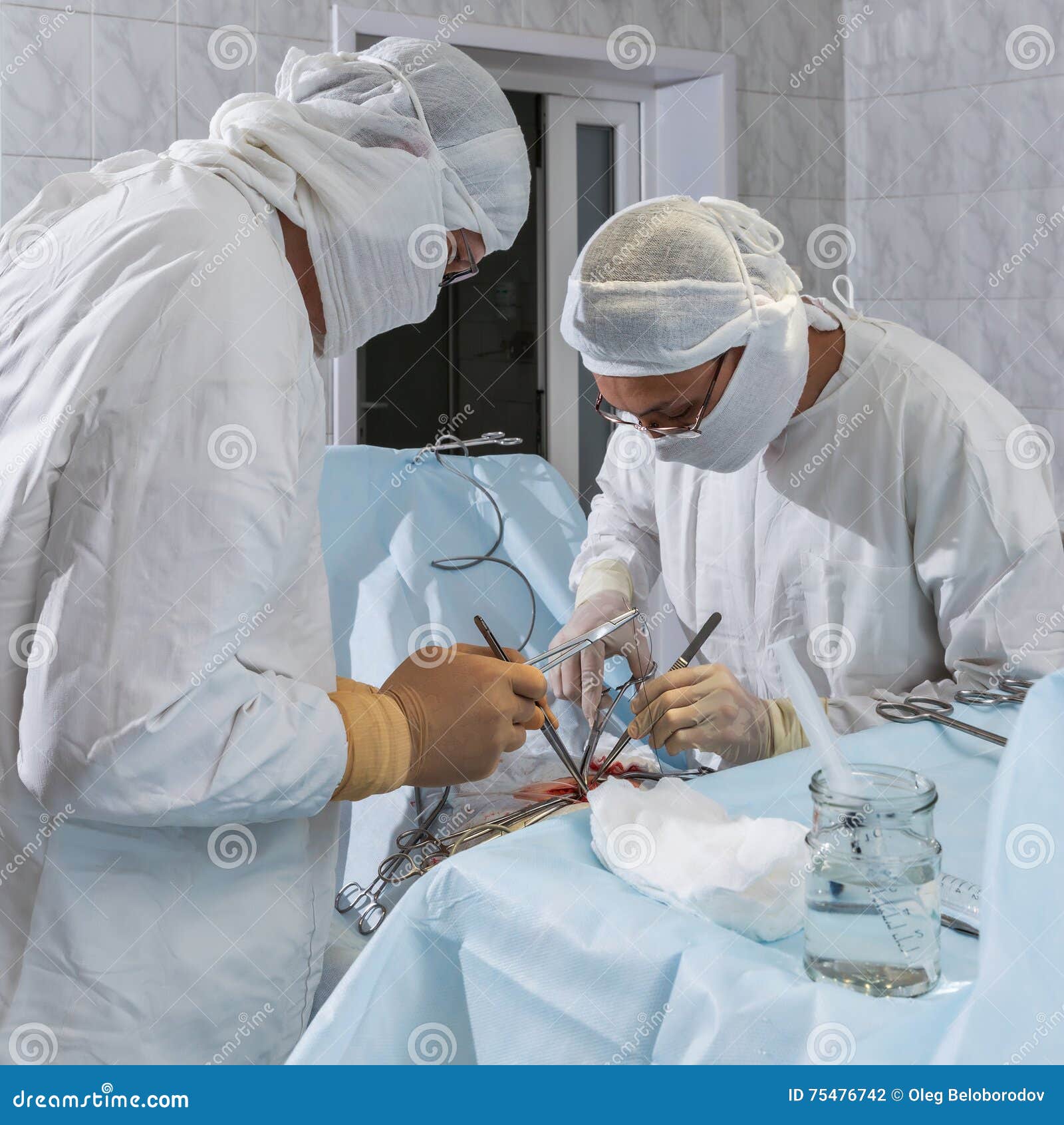The Surgery, the Removal of a Hernia. Stock Photo - Image of patient ...