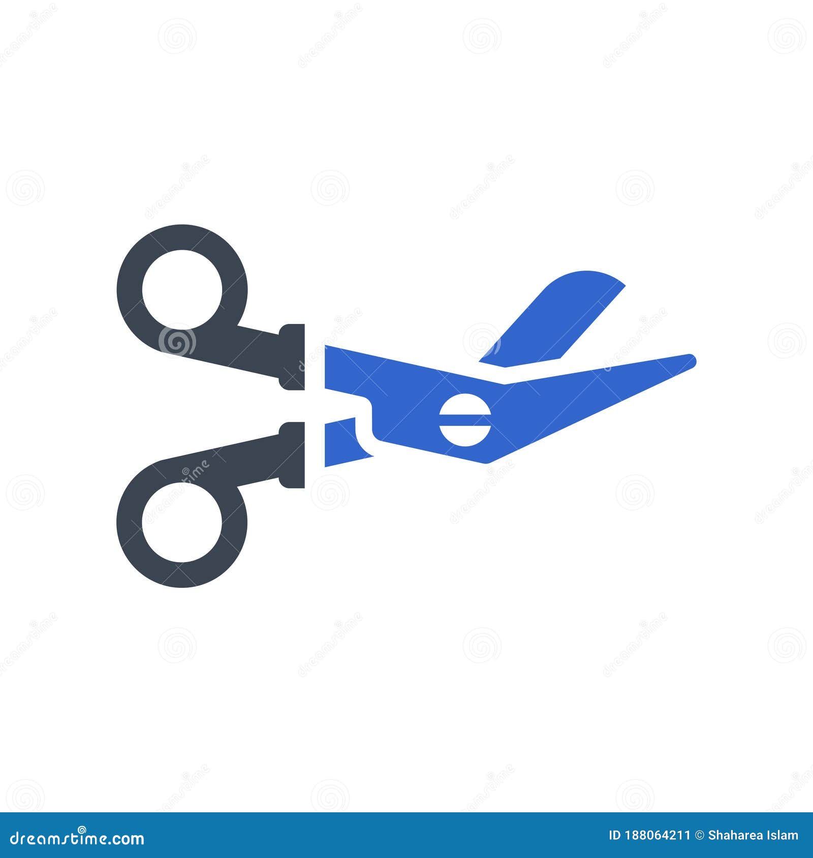 Surgery scissors icon stock vector. Illustration of medical - 188064211