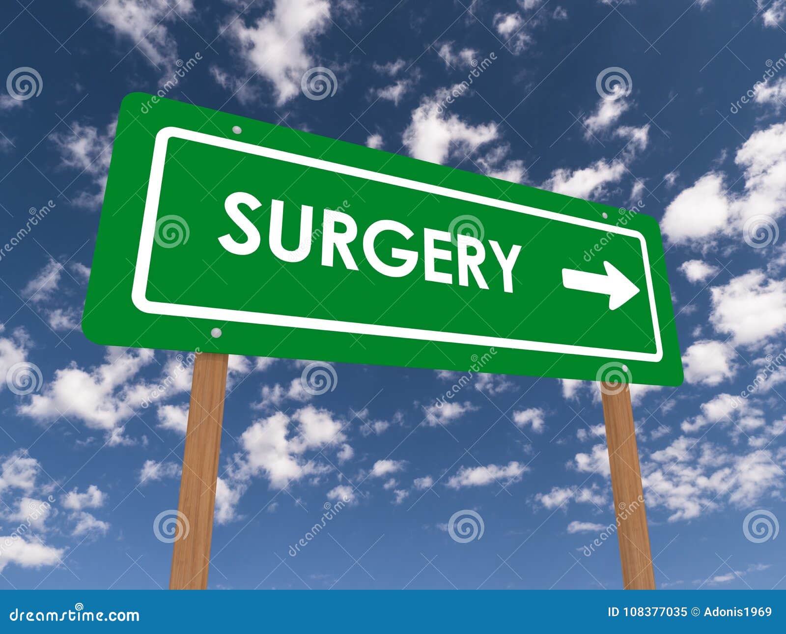 Surgery sign stock image. Image of board, roadsign, medicinal - 108377035