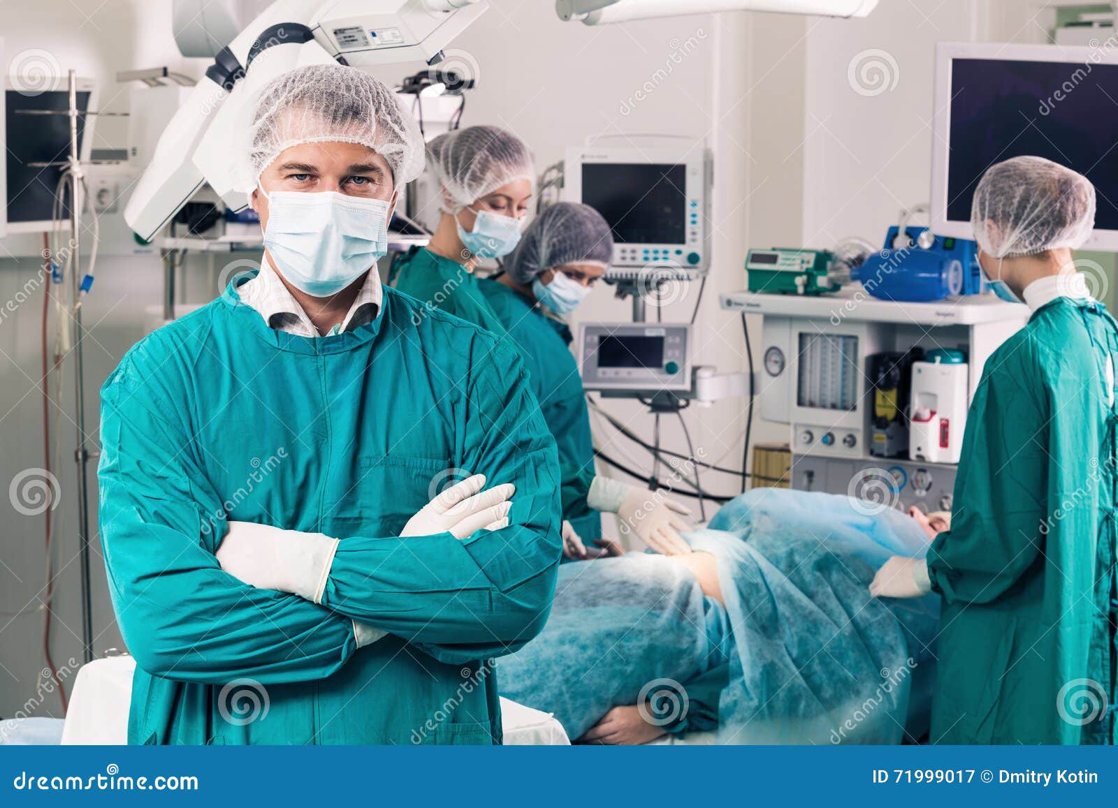 Surgery team operating stock image. Image of earnest - 71999017