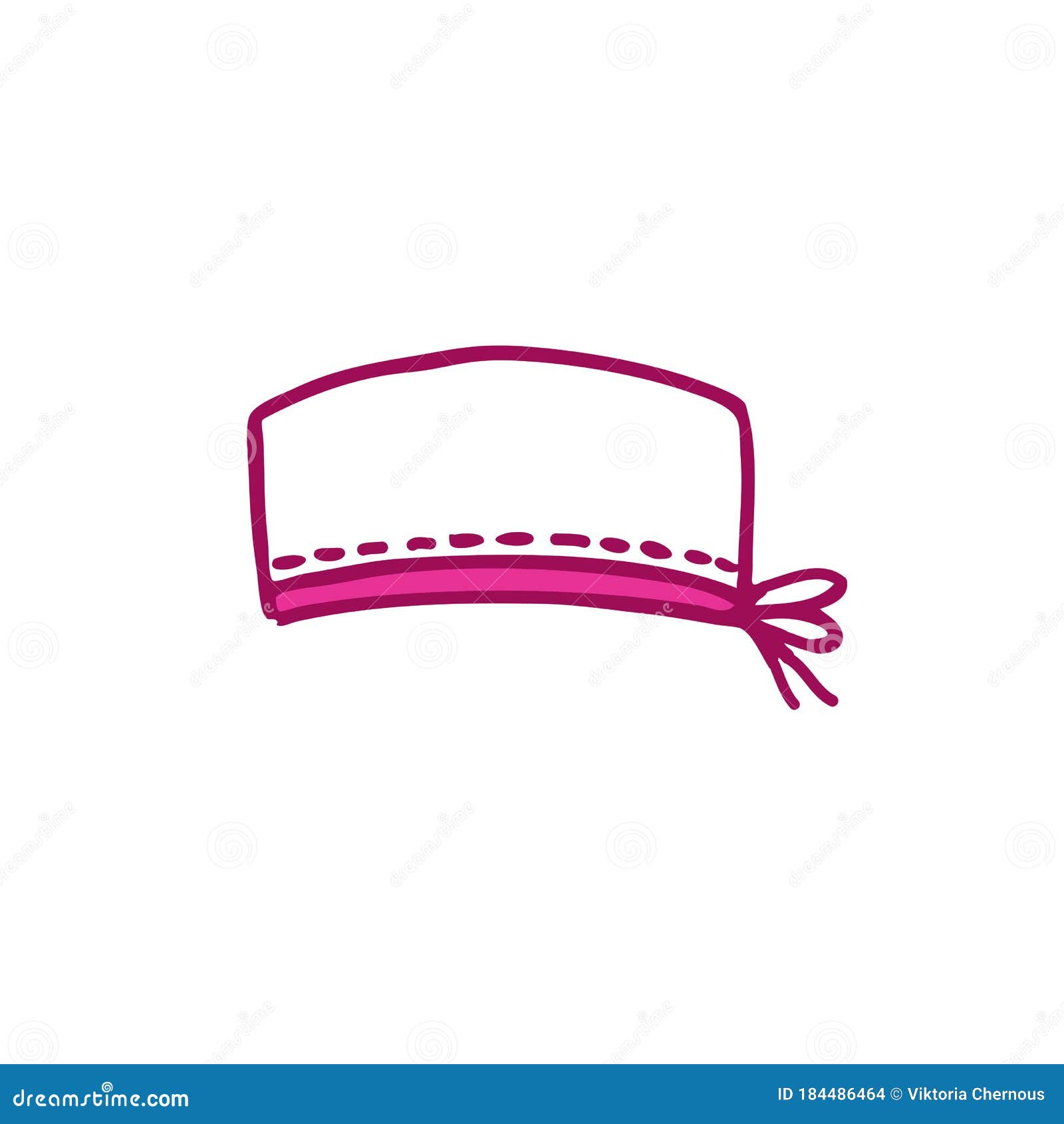 Surgical cap doodle icon stock illustration. Illustration of isolated ...