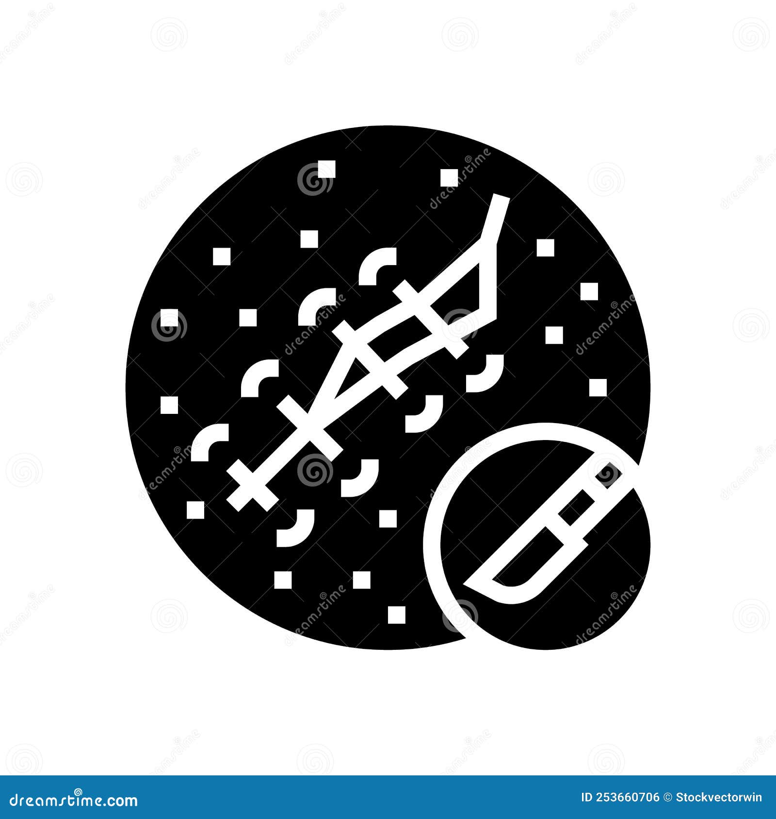 Surgical Excision Mole Removal Glyph Icon Vector Illustration Stock ...