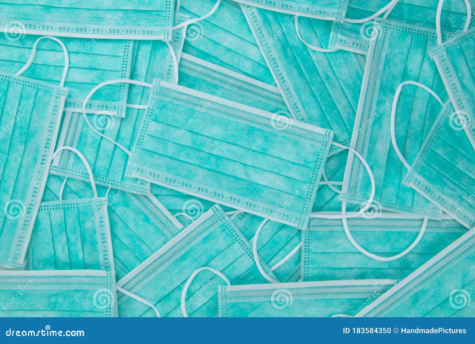 Surgical Face Mask Background Not Seamless Stock Photo - Image of ...