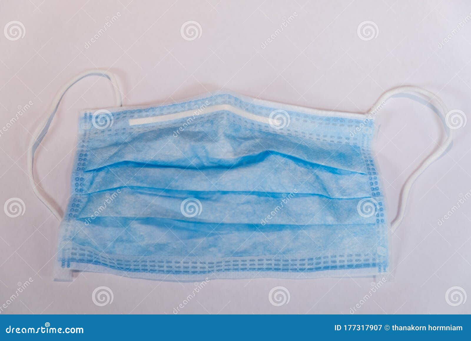 Surgical Face Mask on White Background Stock Image - Image of isolated ...