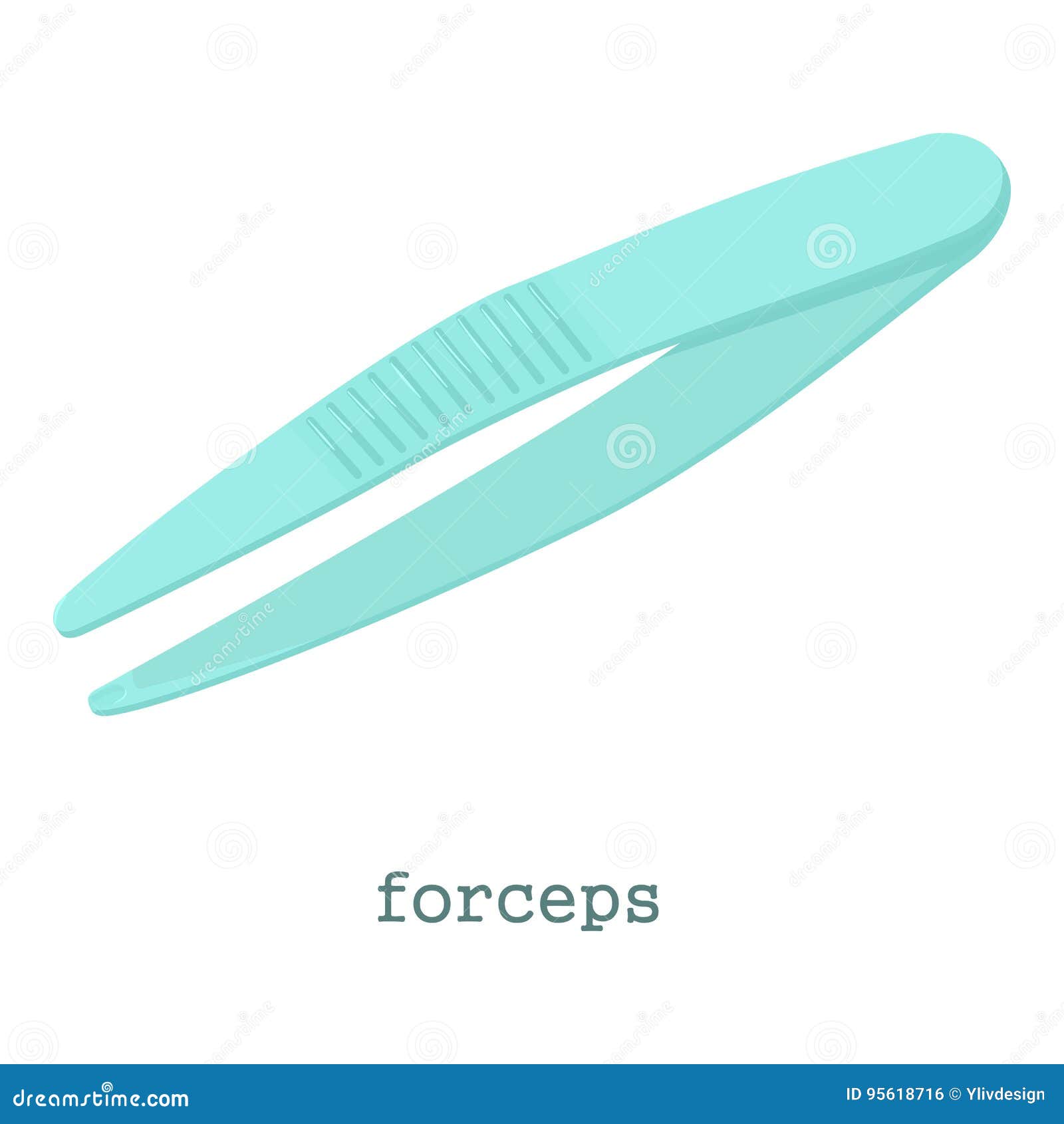 Surgical Forceps Icon, Cartoon Style Stock Vector - Illustration of ...