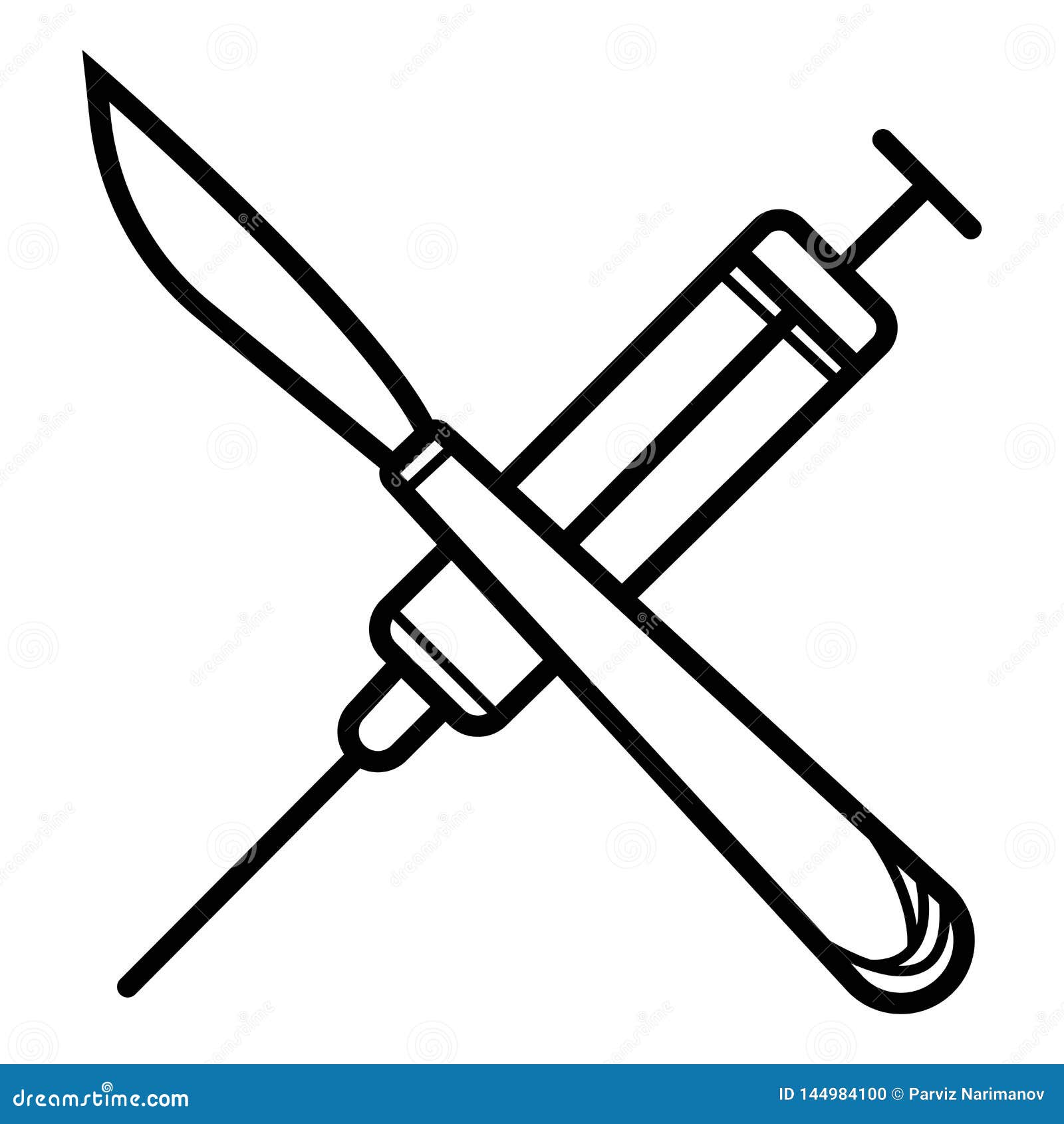 Surgical Instrument Icon Vector Stock Vector - Illustration of scalpel ...