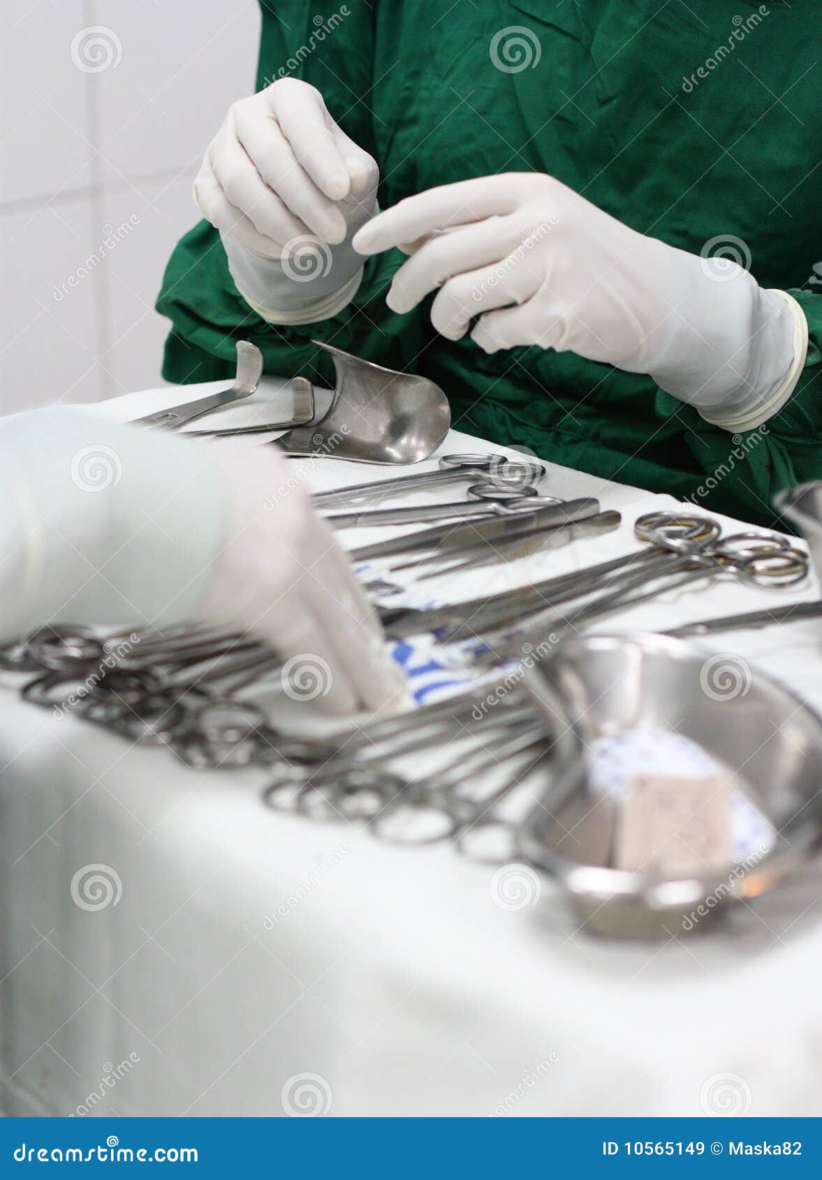 Surgical instruments stock image. Image of hospital, treatment - 10565149