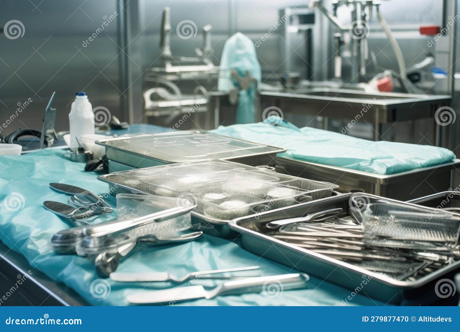 Surgical Instruments Being Sterilized and Packaged for in Modern ...