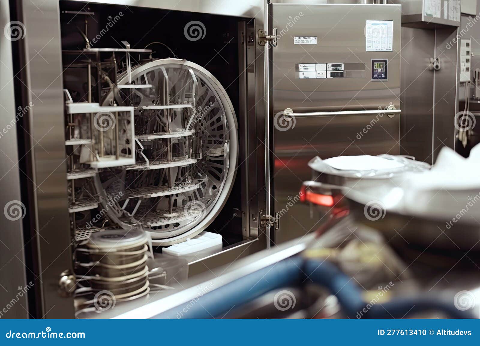 Surgical Instruments Being Sterilized in Specialized Autoclave, with ...