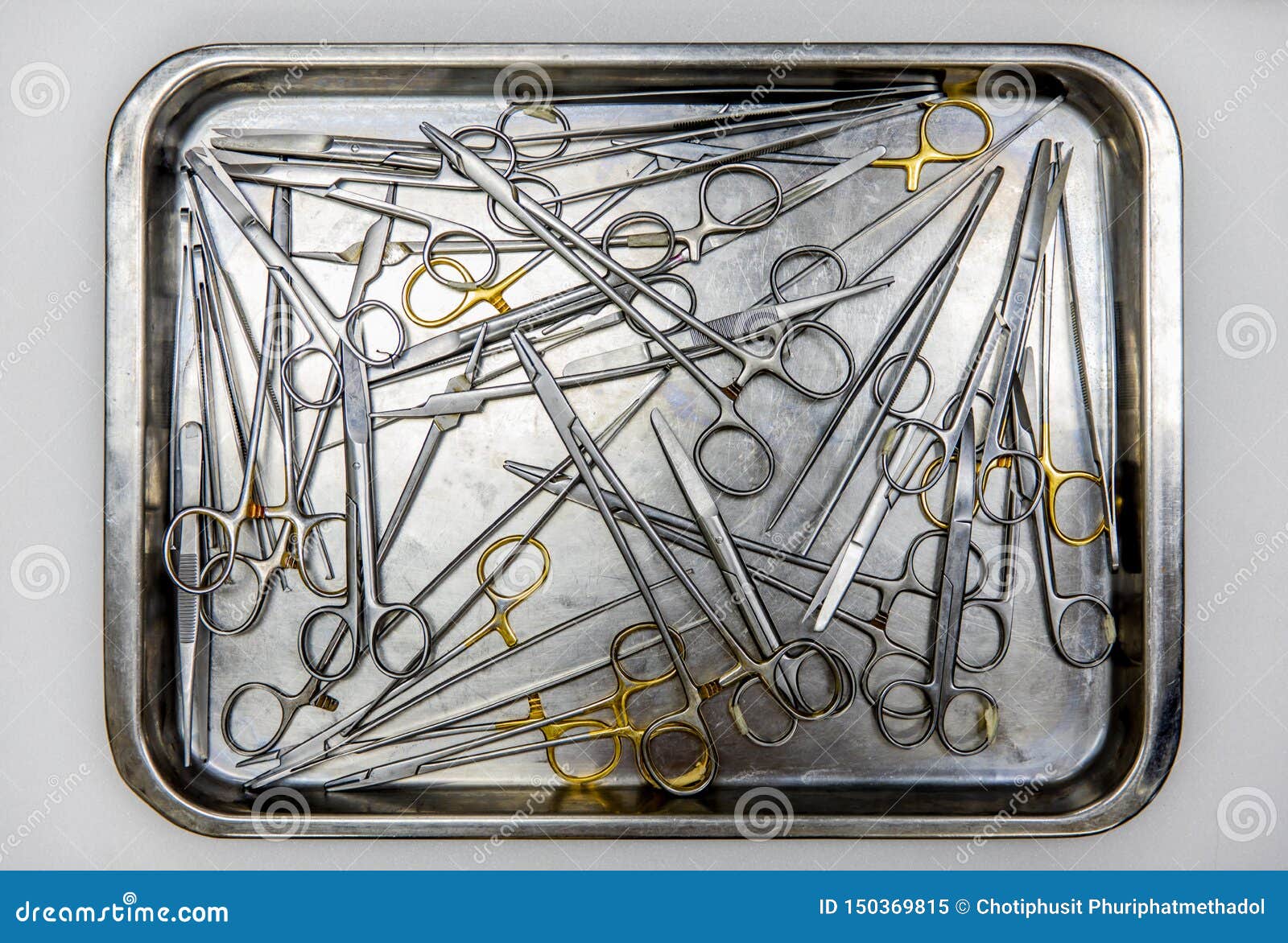 Surgical Instruments Black and White Close-up Stock Image - Image of ...