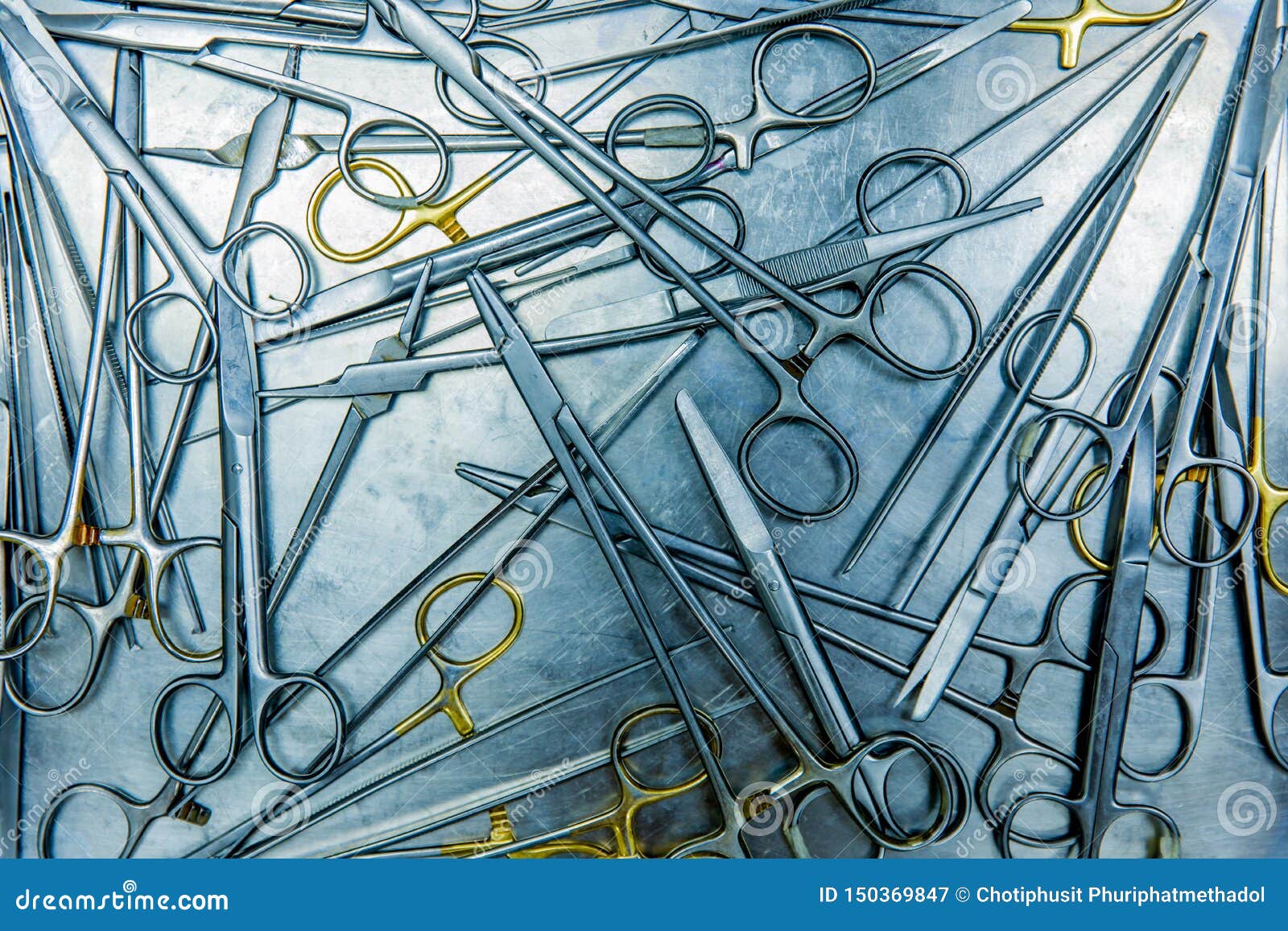 Surgical Instruments Black and White Close-up Stock Image - Image of ...