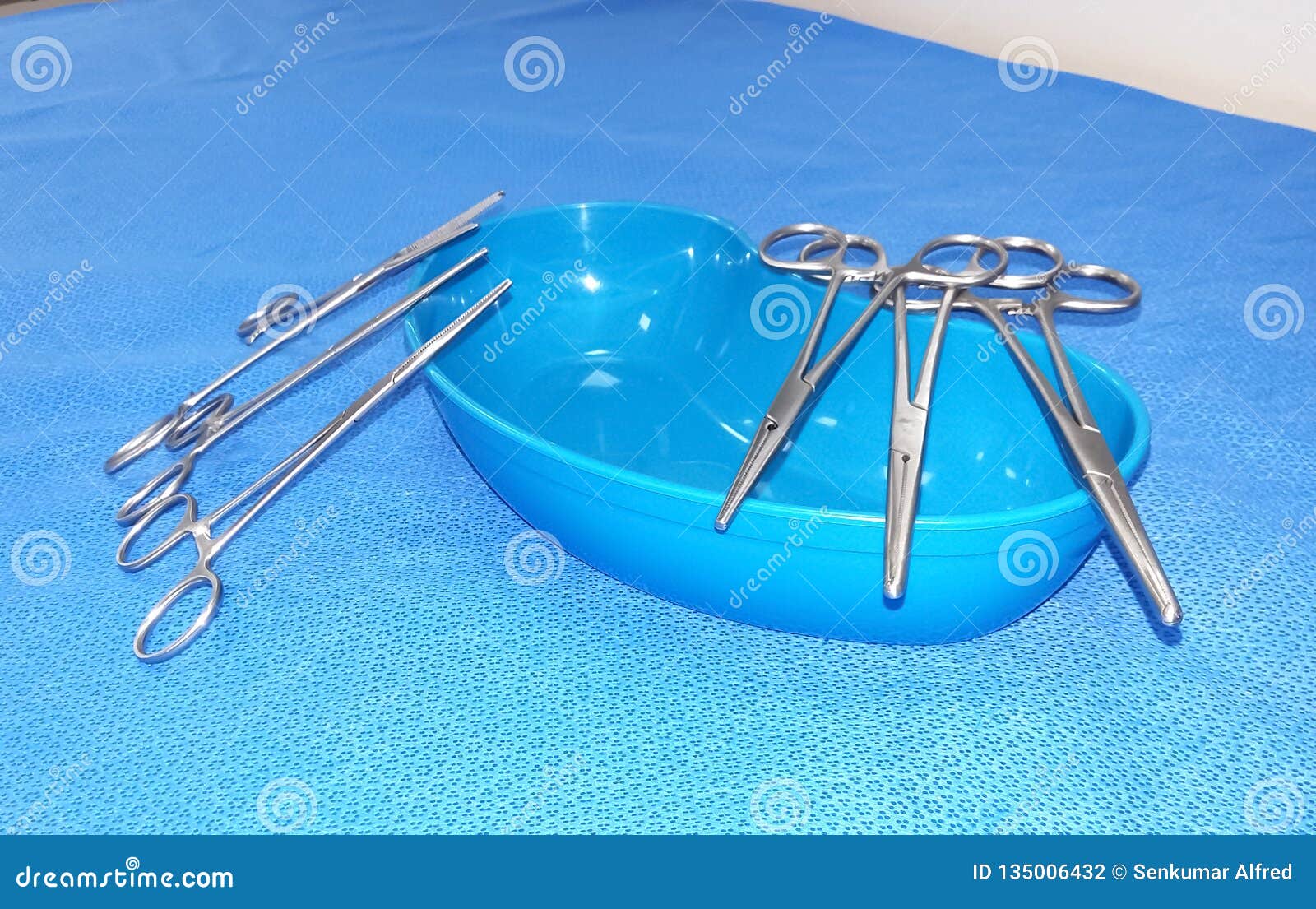 Surgical Instruments with Kidney Dish Stock Photo - Image of reusable ...