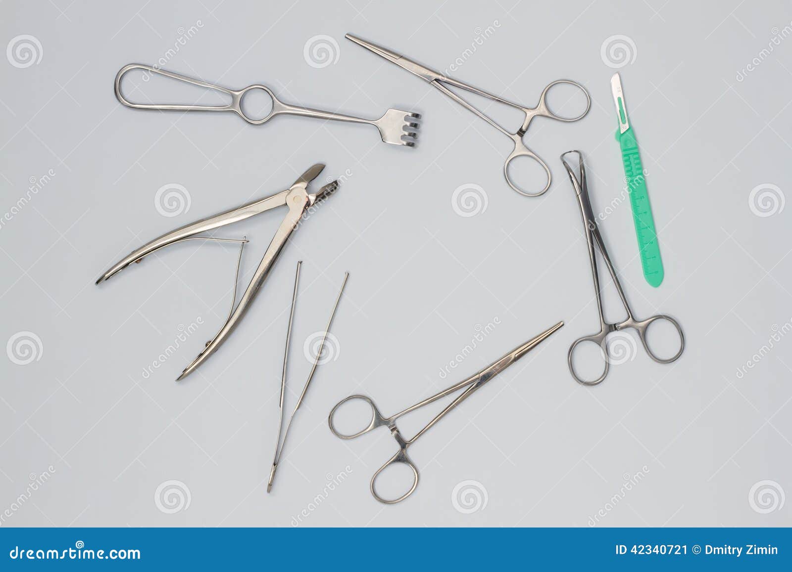 Surgical instruments. stock image. Image of forceps, metal - 42340721