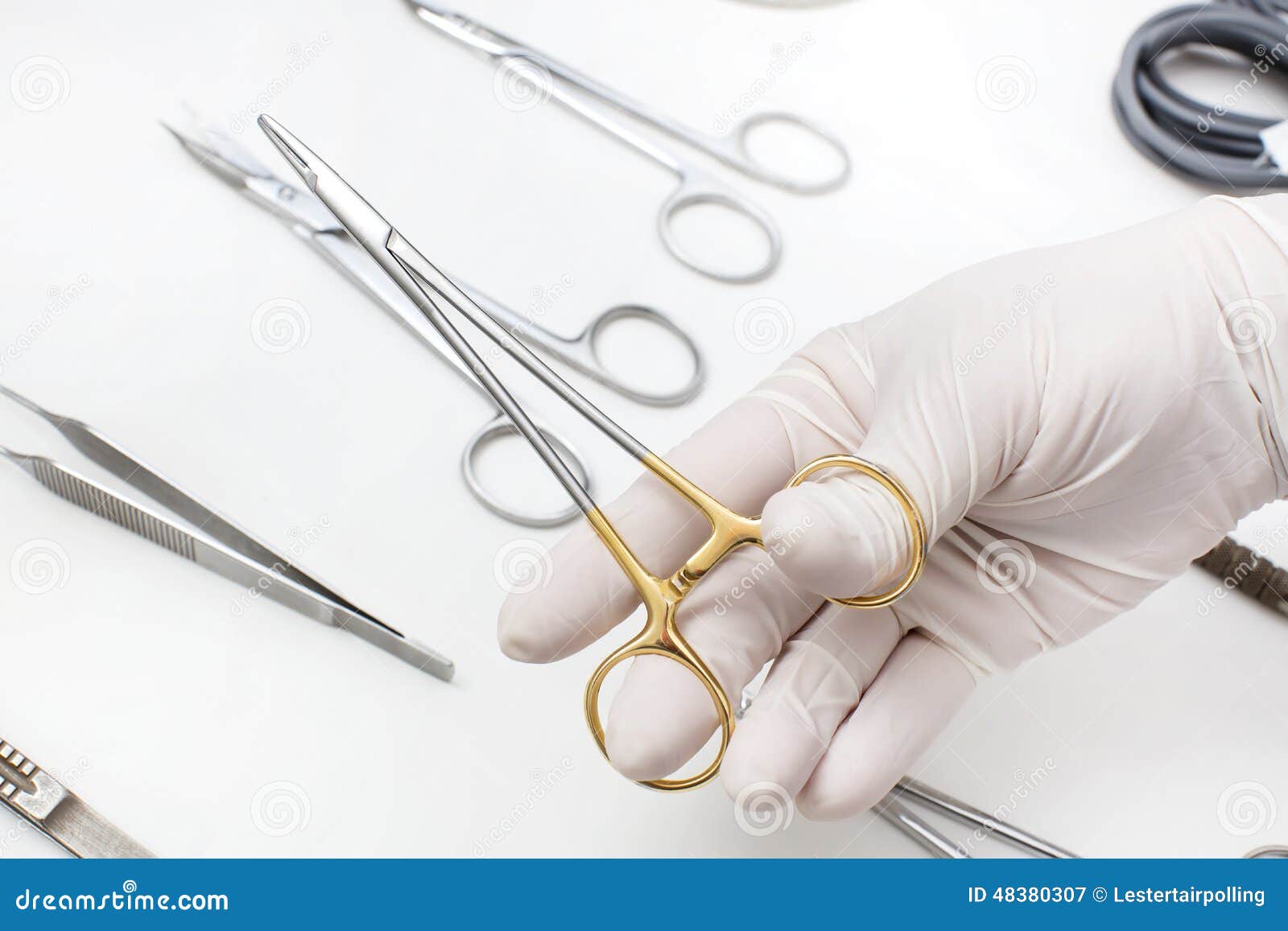 Surgical instruments stock image. Image of preparation - 48380307