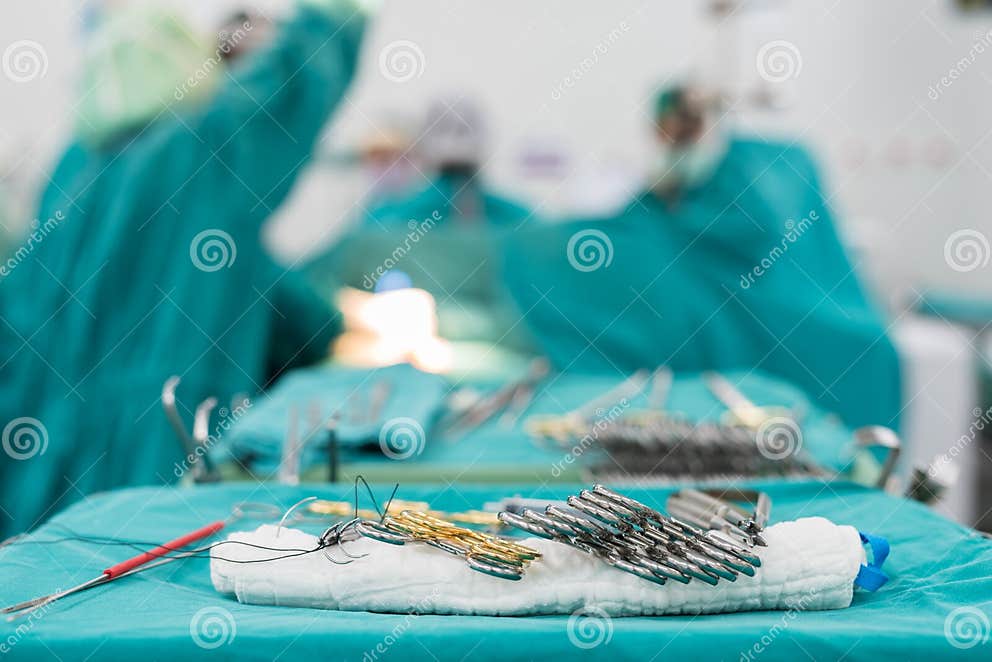 Surgical Instruments for Open Heart Surgery Stock Image - Image of ...