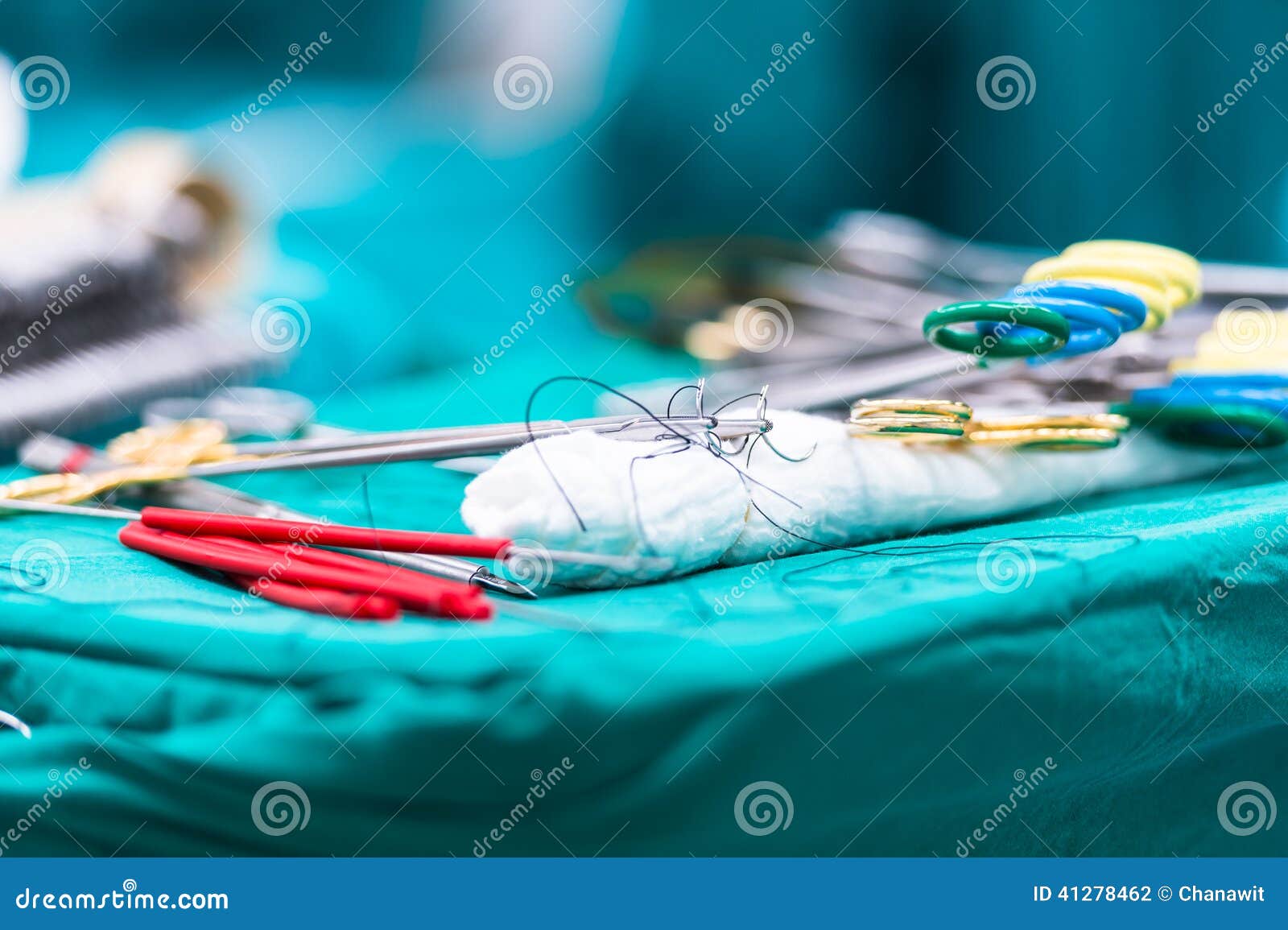 Surgical Instruments for Open Heart Surgery Stock Photo - Image of ...