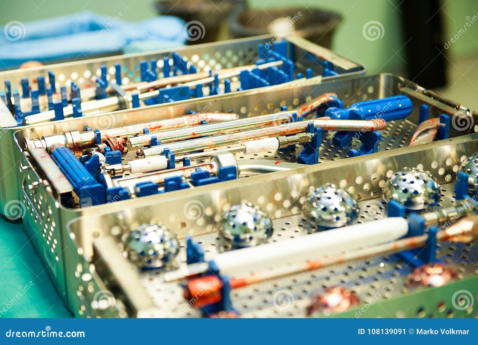 Surgical Instruments in the Operating Room Stock Image - Image of pain ...