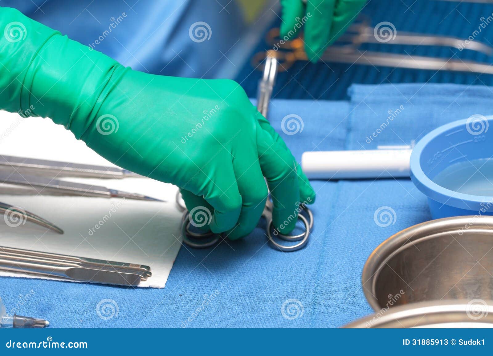 Surgical Instruments in the Operating Room. Stock Image - Image of ...