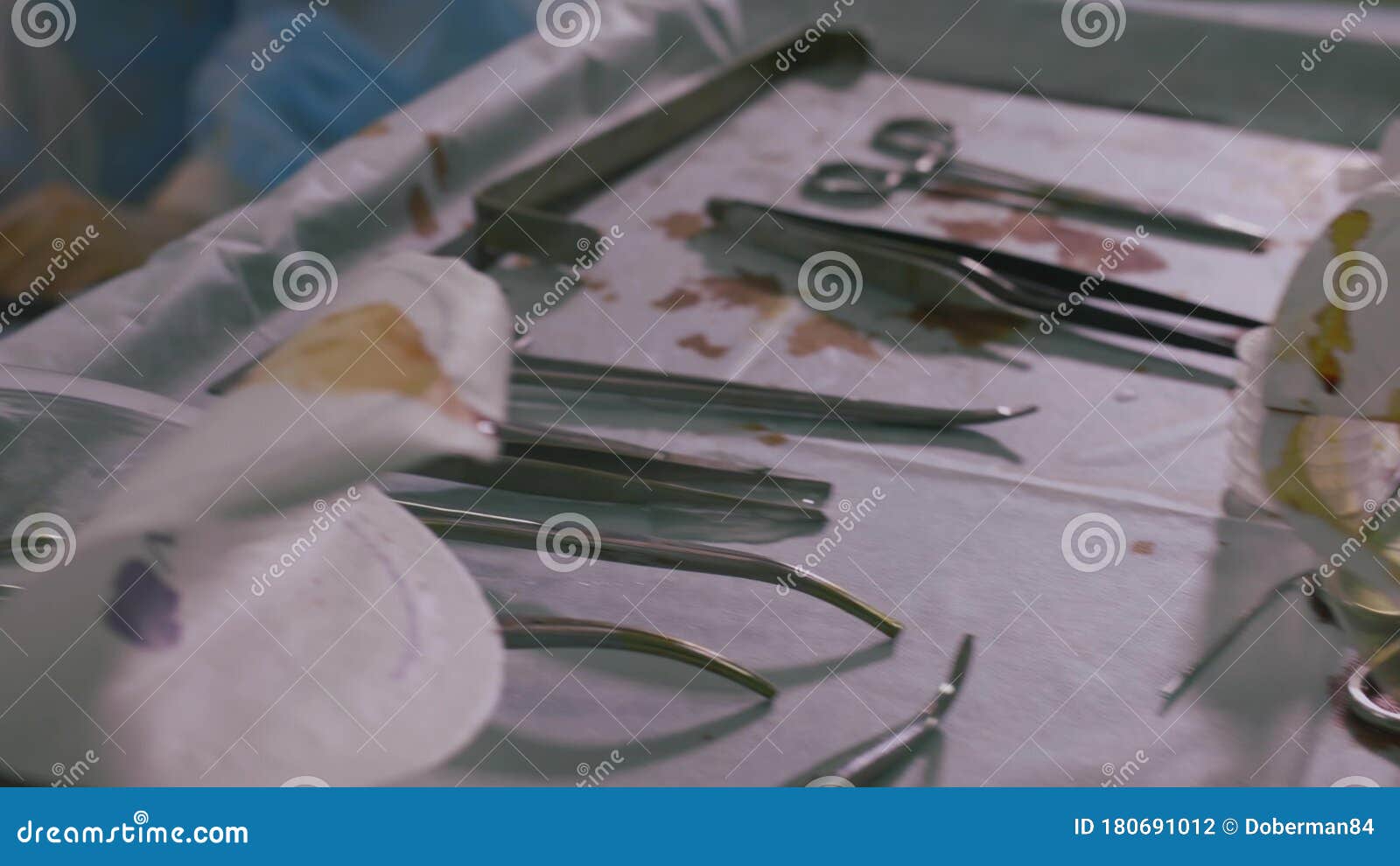 Surgical Instruments and Instruments in the Operating Room, during ...