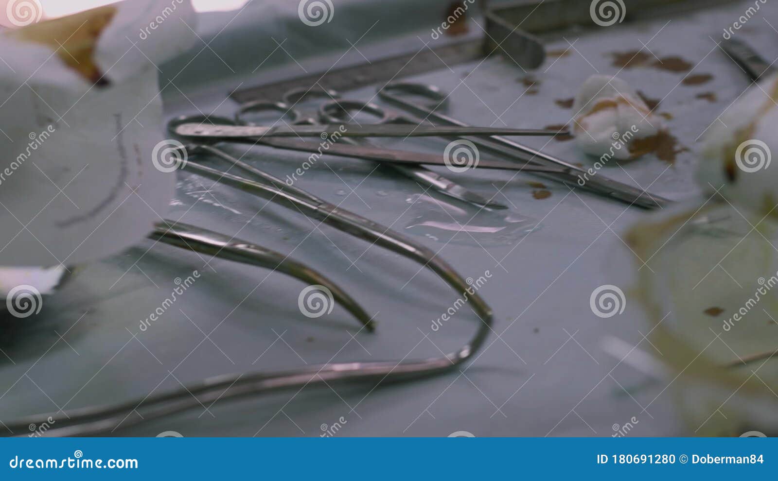 Surgical Instruments and Instruments in the Operating Room, during ...