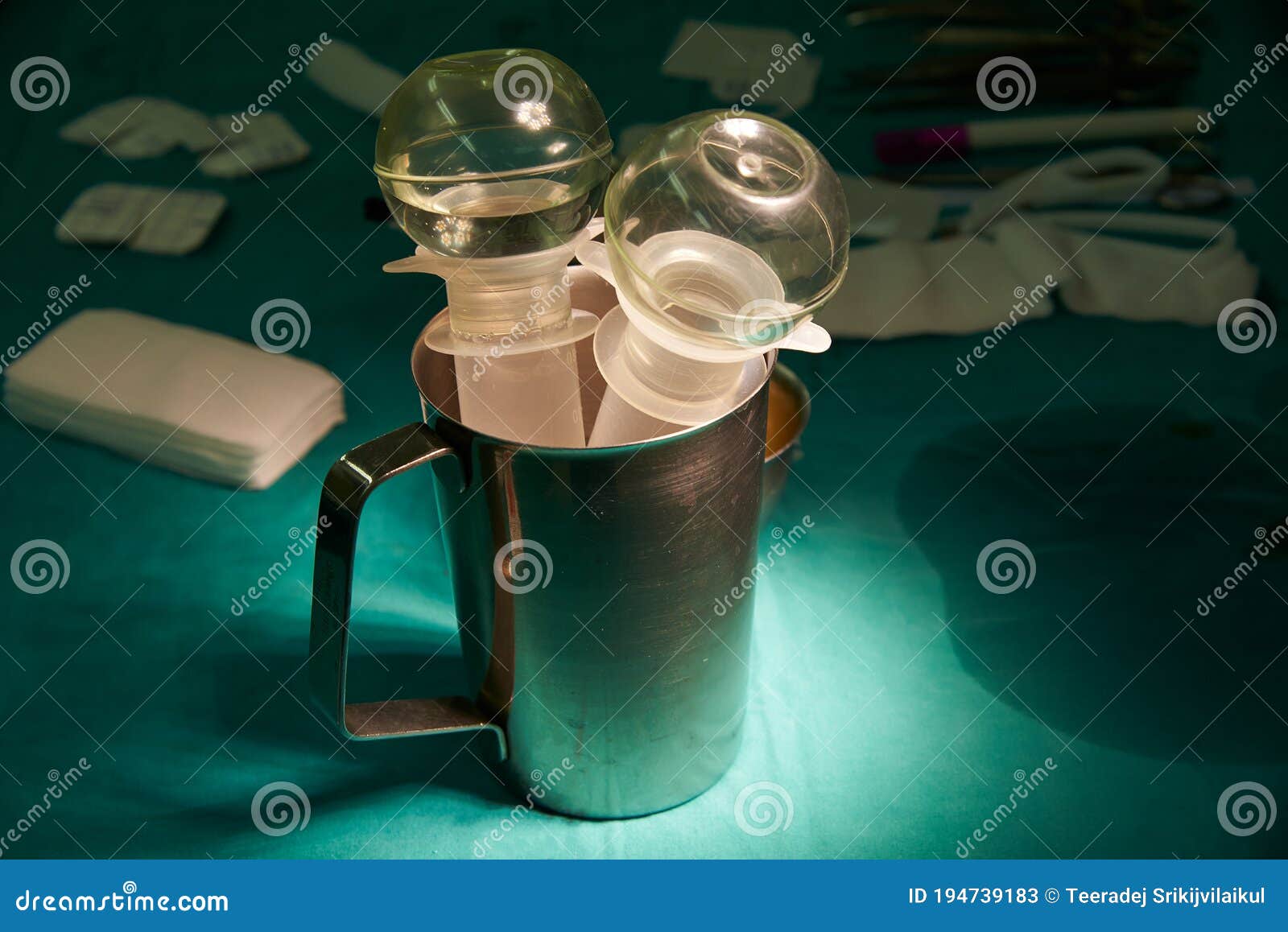Surgical Instruments on Operating Room Table Stock Image - Image of ...