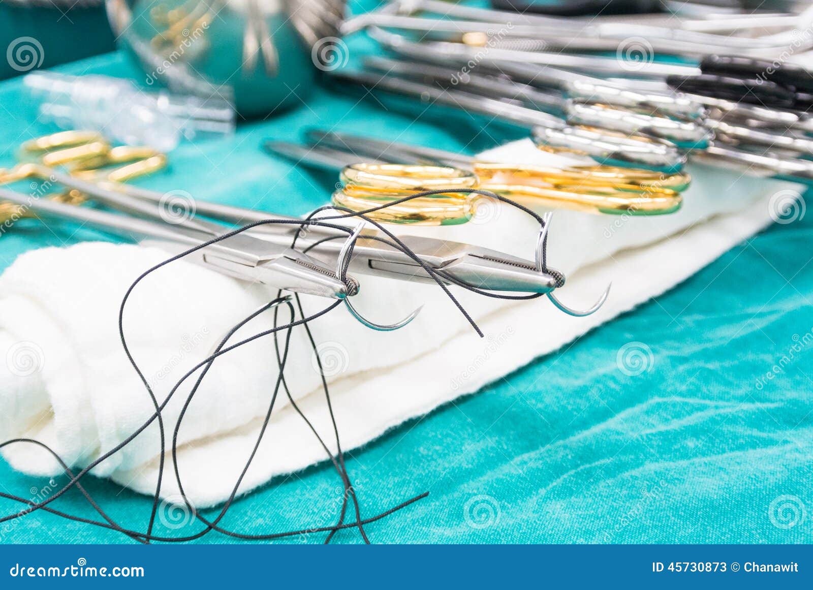 Surgical Instruments for Operation Stock Image - Image of metallic ...