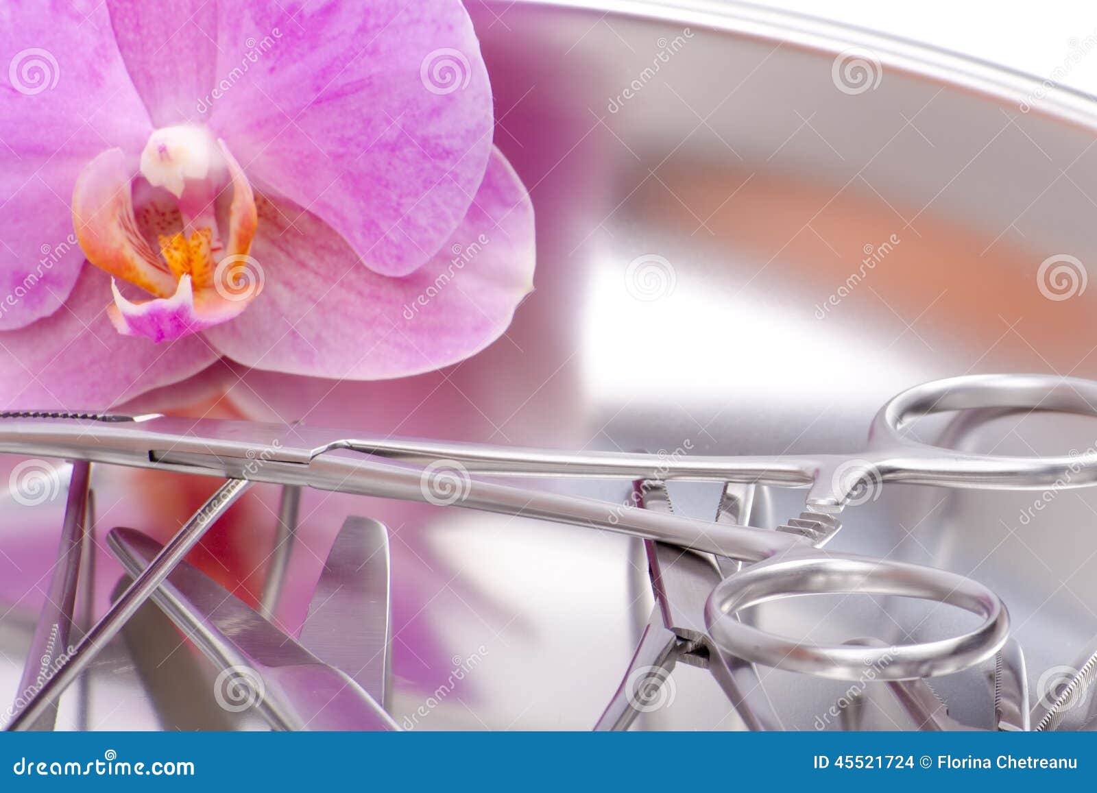 Surgical Instruments Orchid Close View Stock Photo - Image of operation ...