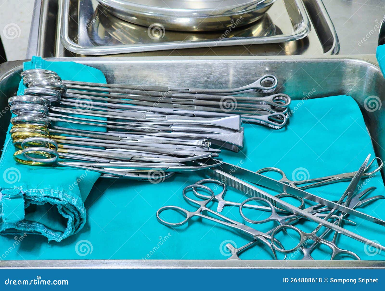 Surgical Instruments the Preparation Tray of the Operating Room Stock ...