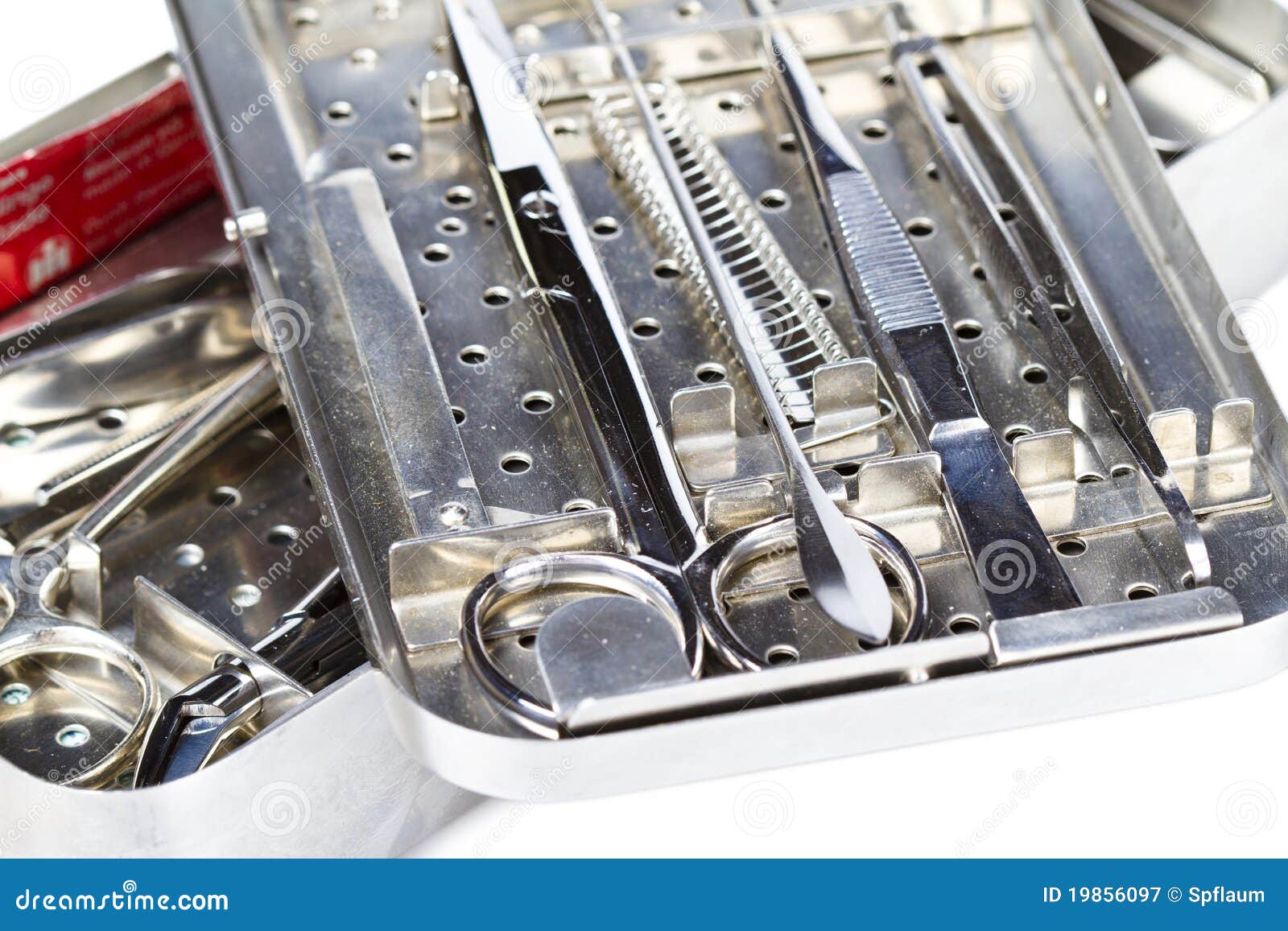 Surgical Instruments in a Steel Casing Stock Image - Image of doctor ...