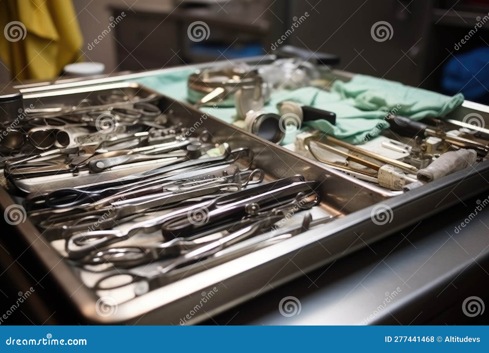 Surgical Instruments Sterilized and Ready for Use on the Operating ...