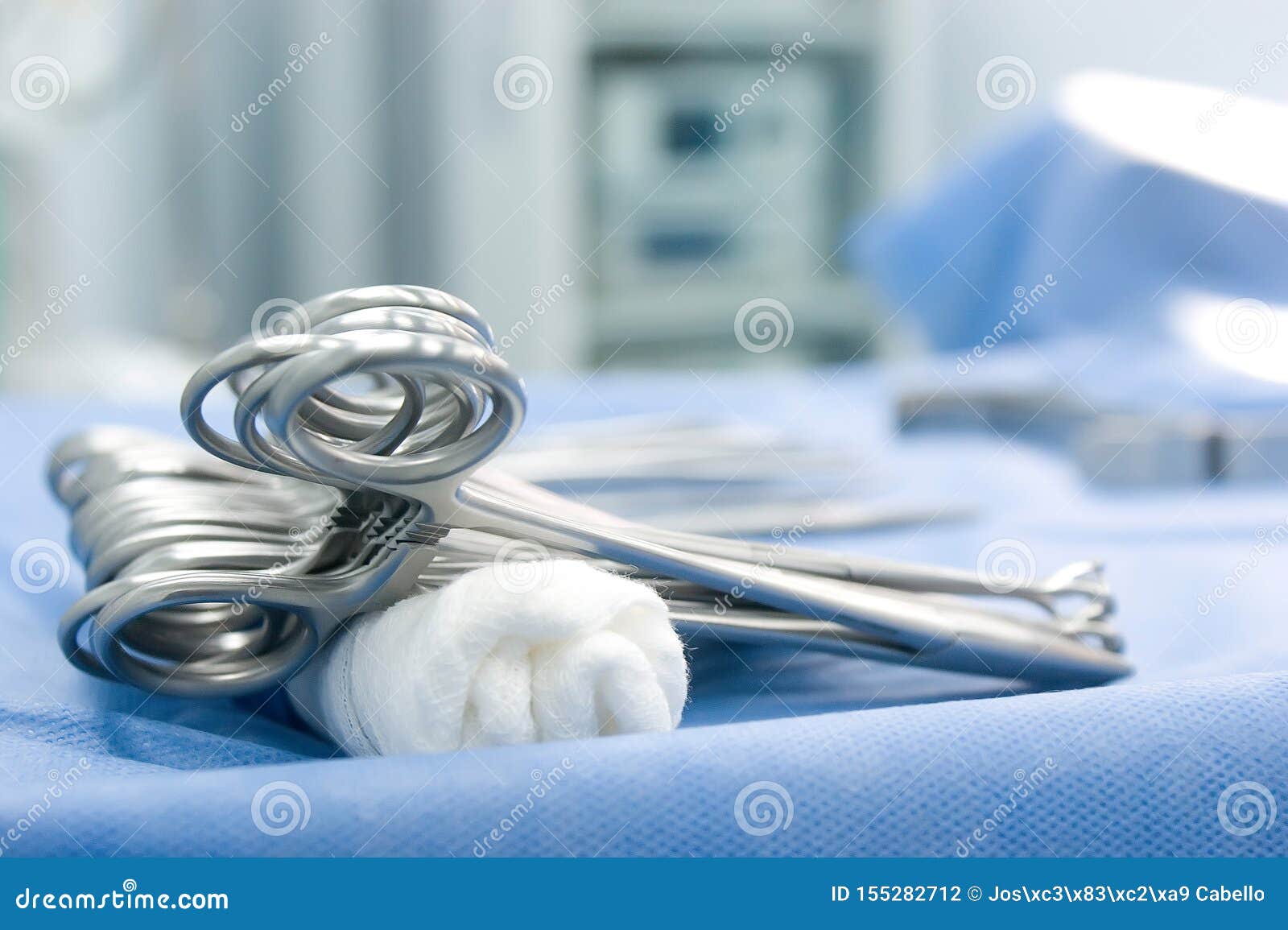 Surgical Instruments and Tools Arranged on a Hospital Table for a ...