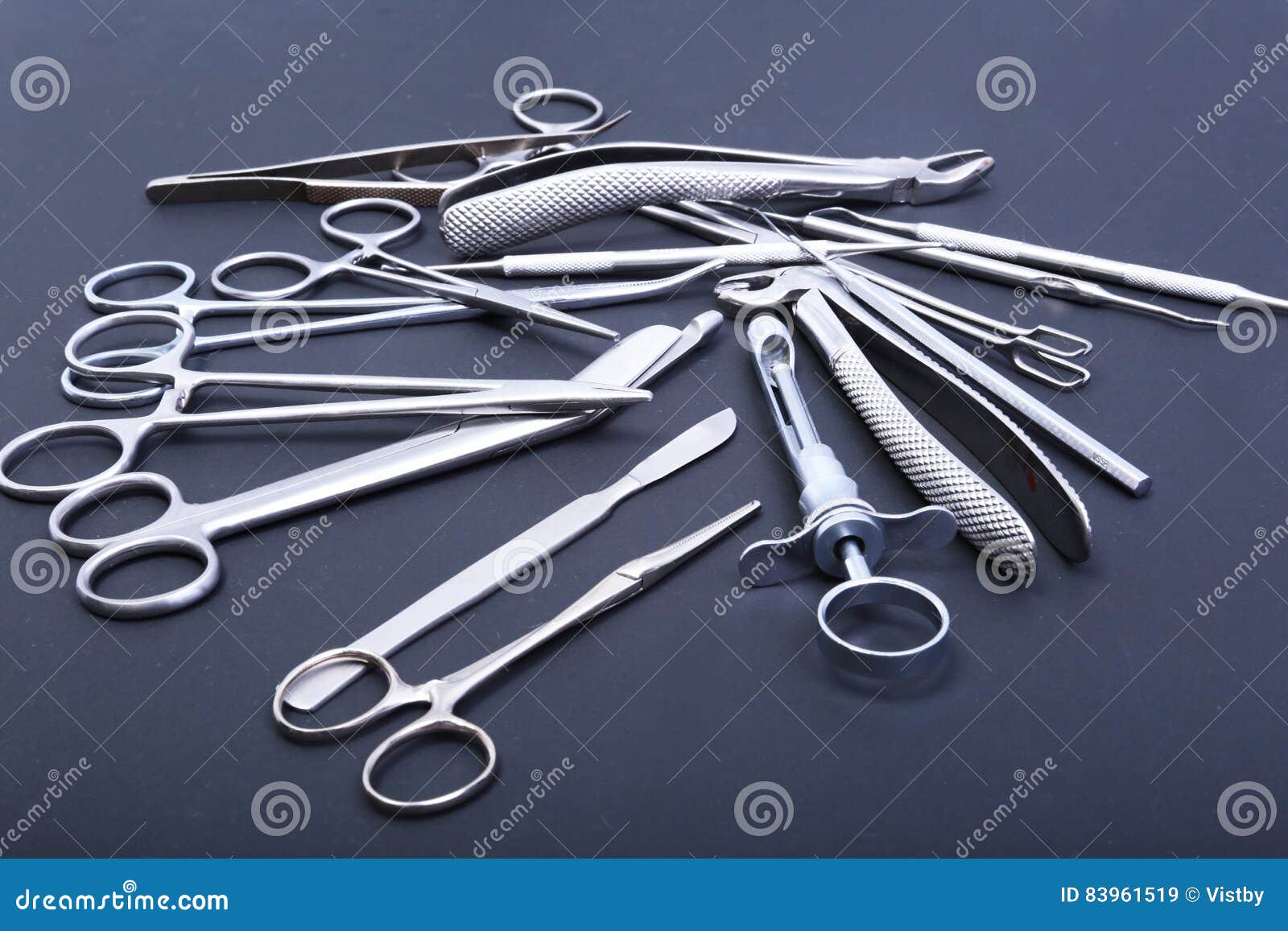 Surgical Instruments and Tools on Table for a Surgery Stock Image ...