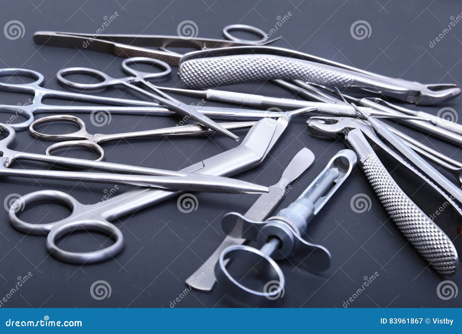 Surgical Instruments and Tools on Table for a Surgery Stock Image ...