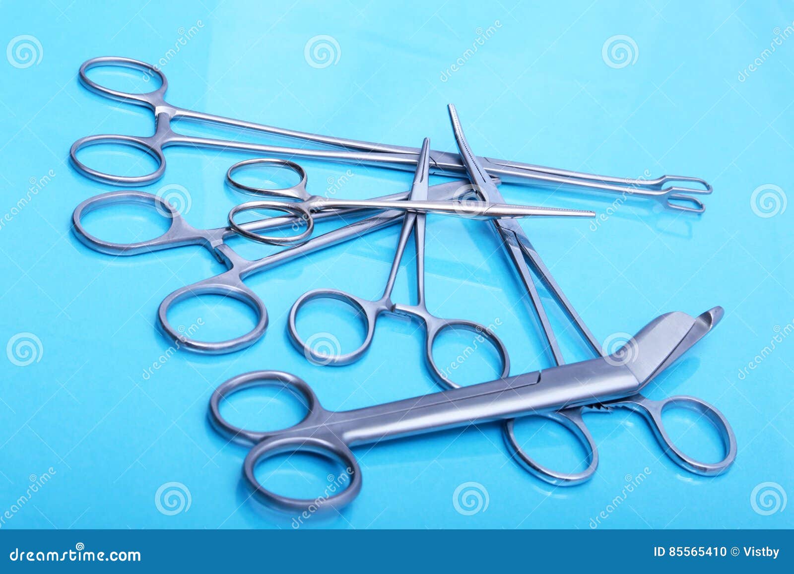 Surgical Instruments and Tools on Table for a Surgery Stock Photo ...