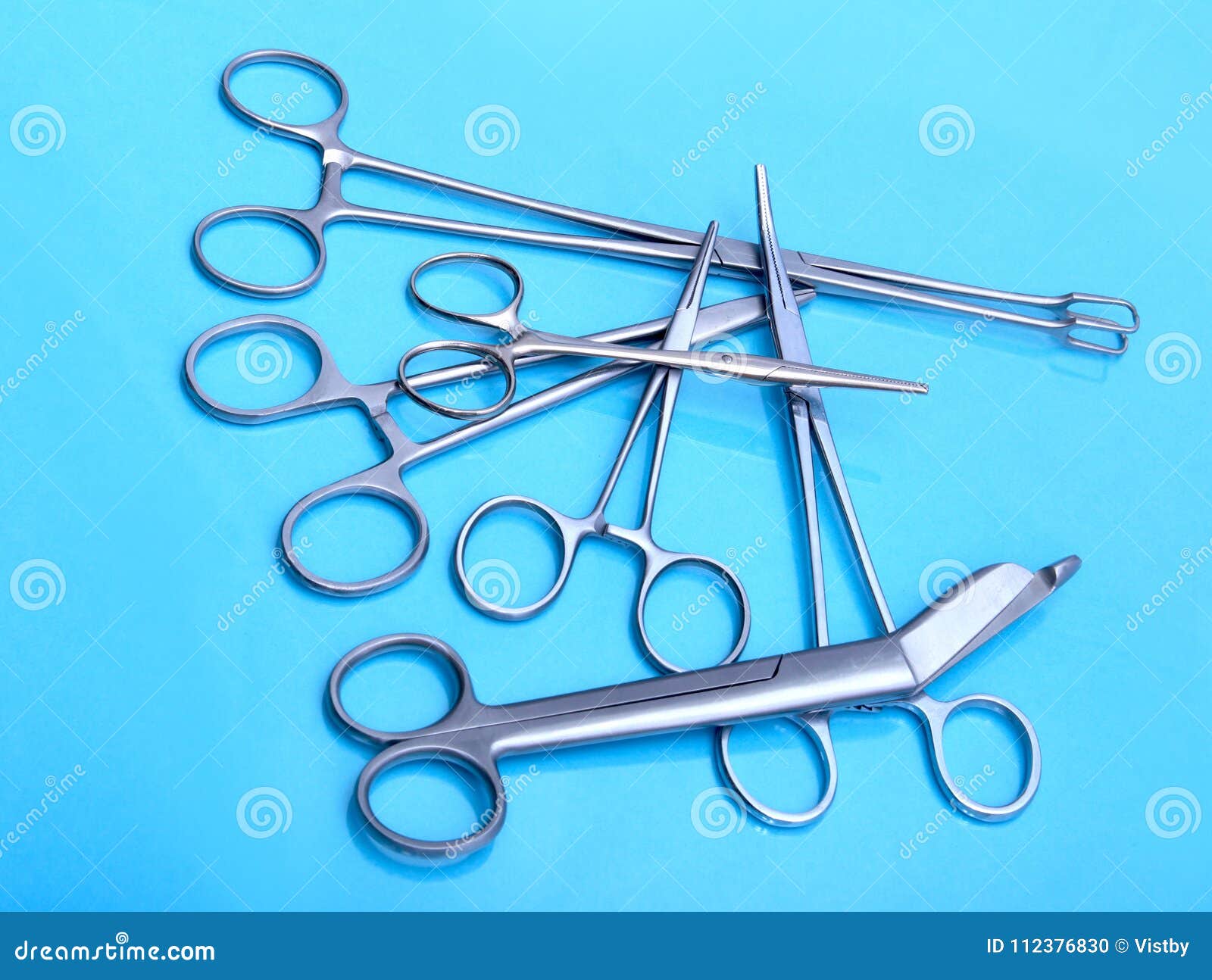Surgical Instruments and Tools on Table for a Surgery Stock Photo ...