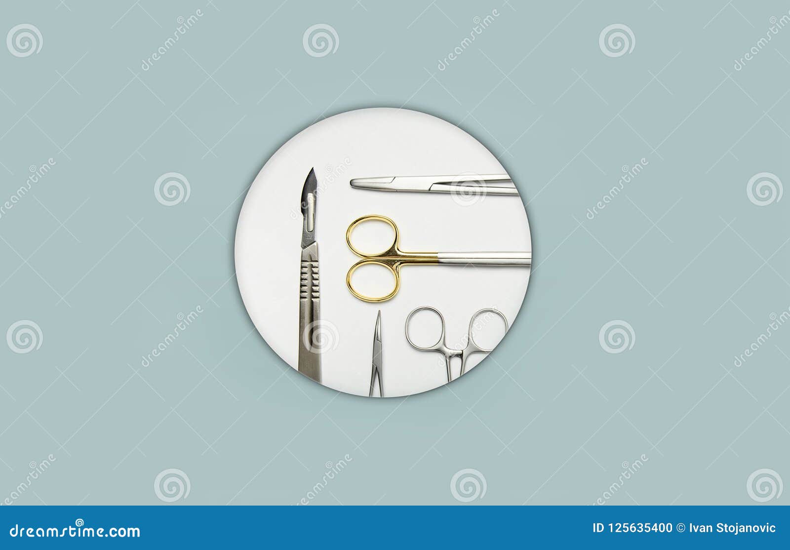 Surgical instruments stock photo. Image of tools, nedle - 125635400