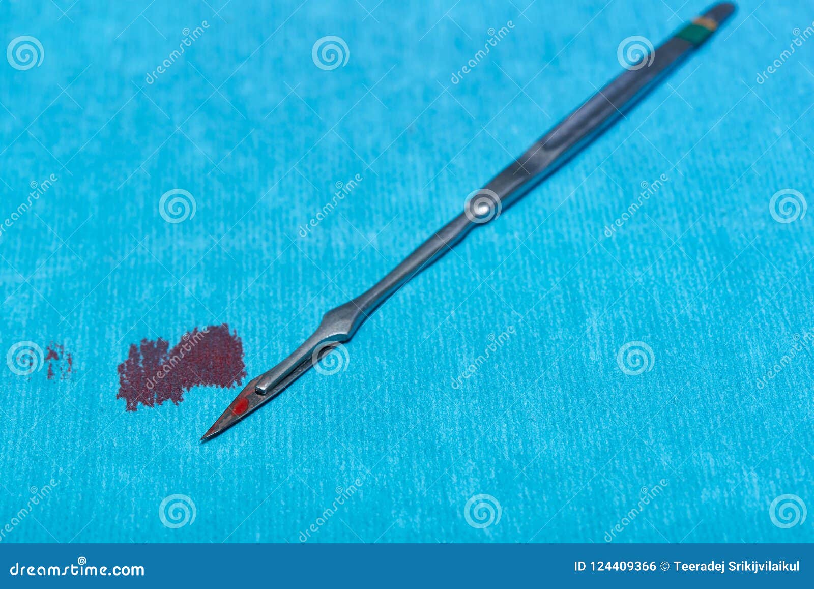 Surgical Knife on the Operating Room Table Stock Photo - Image of ...