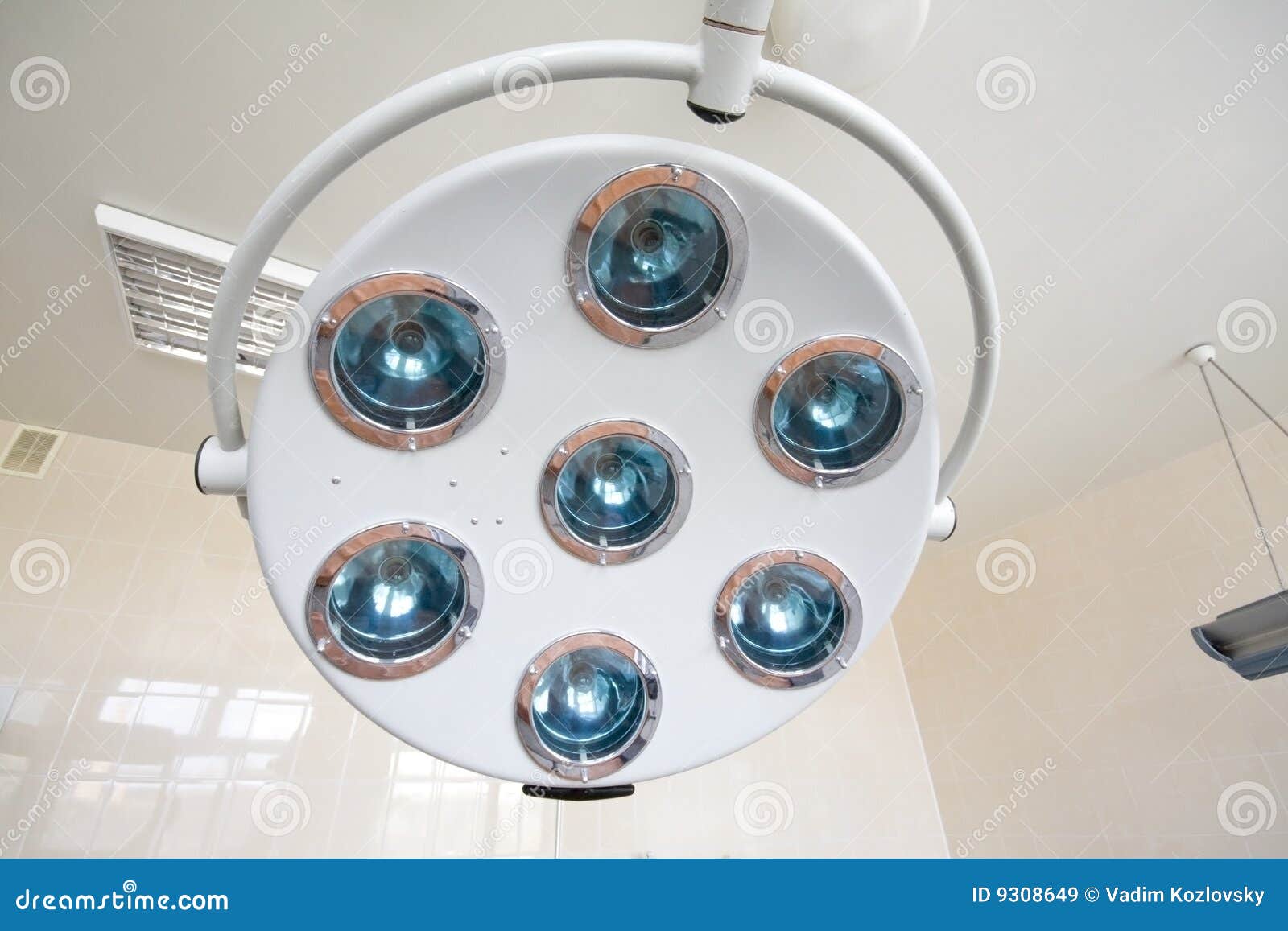 Surgical lamp stock image. Image of hall, nurse, physician - 9308649