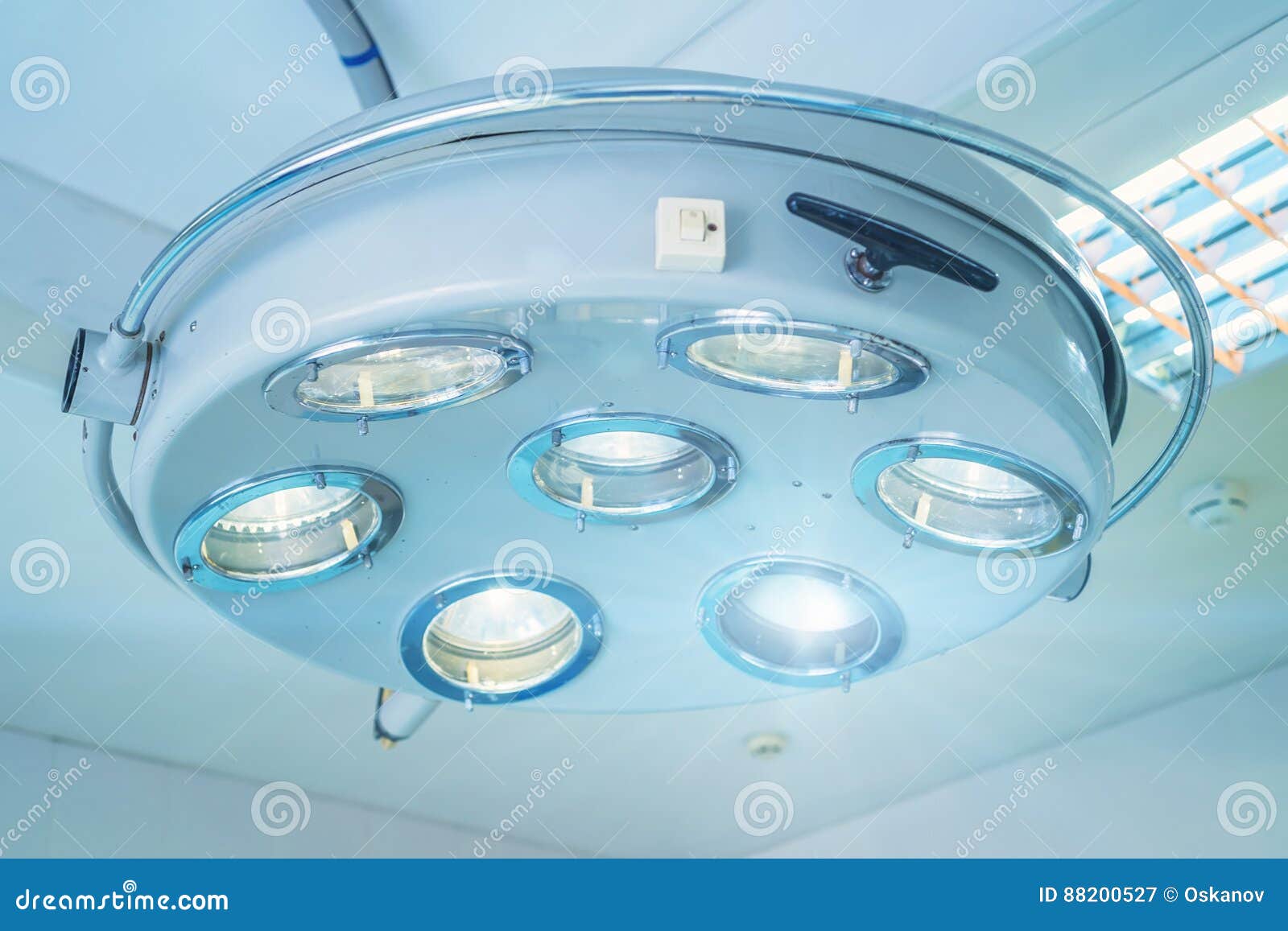 Surgical Lamp in Operating-room Stock Image - Image of modern, ceiling ...