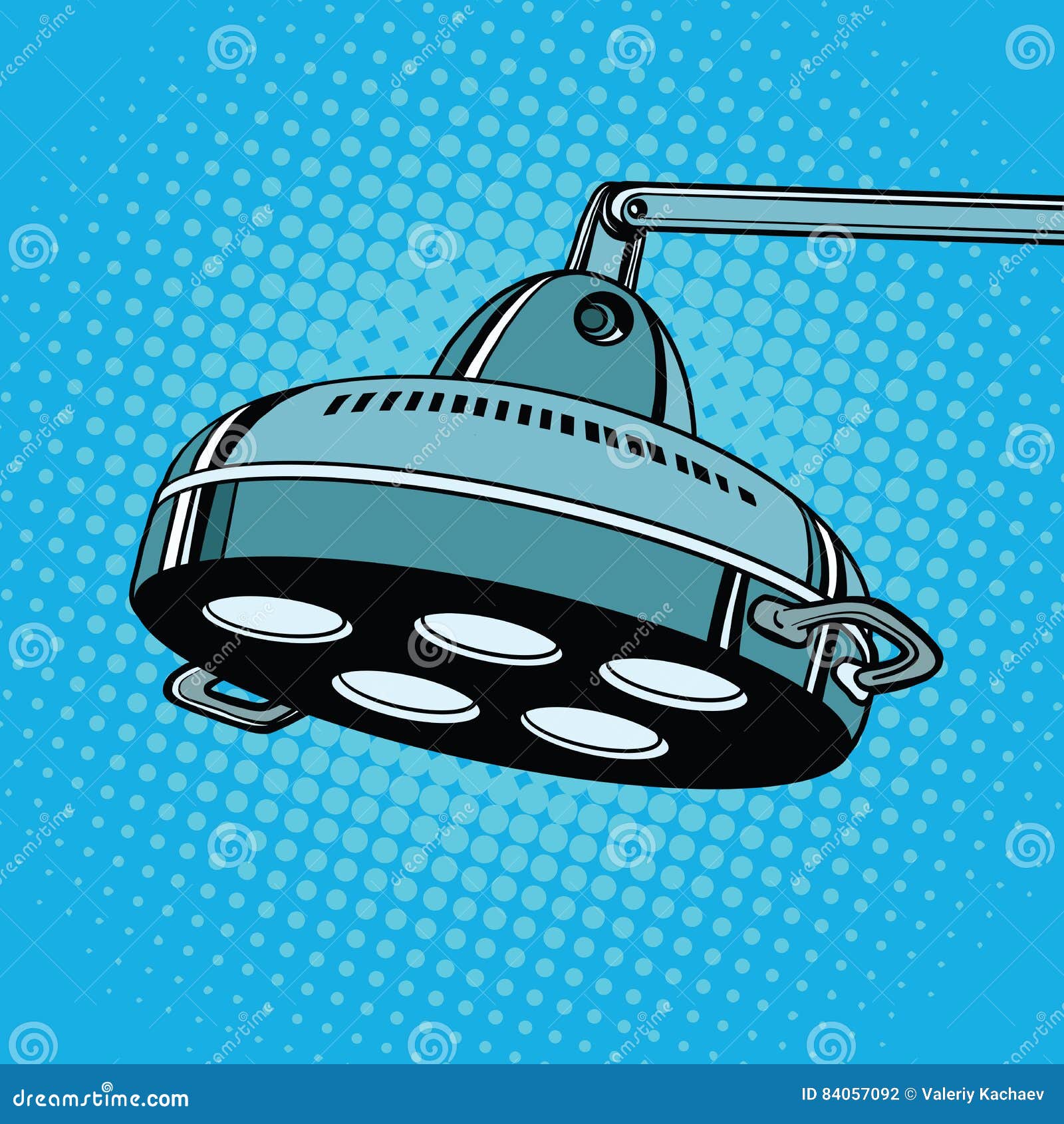 Surgical Lamp in Operation Room Stock Vector - Illustration of clinical ...