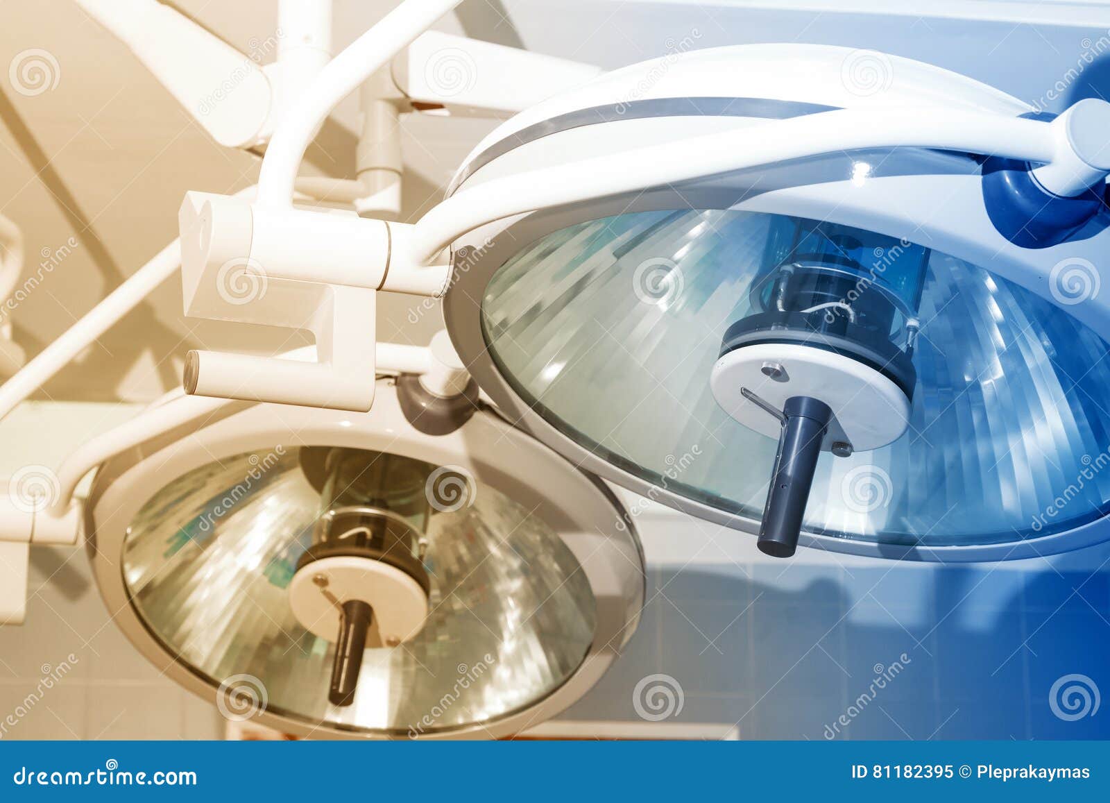 Surgical Lamps Two Unit for Surgical Stock Image - Image of resources ...